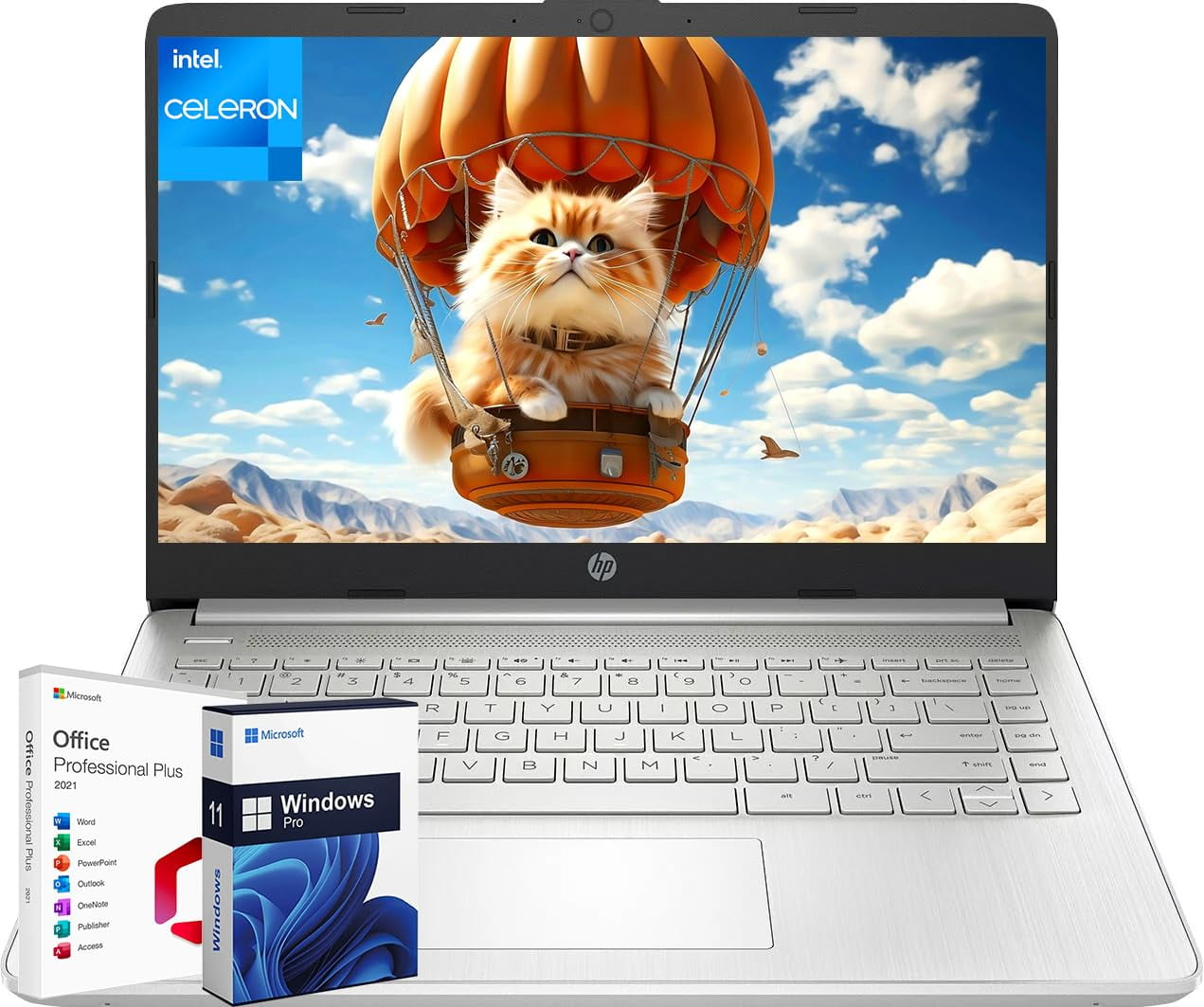 HP 14" Ultral Light Student Laptop Computer, with Microsoft Office ...