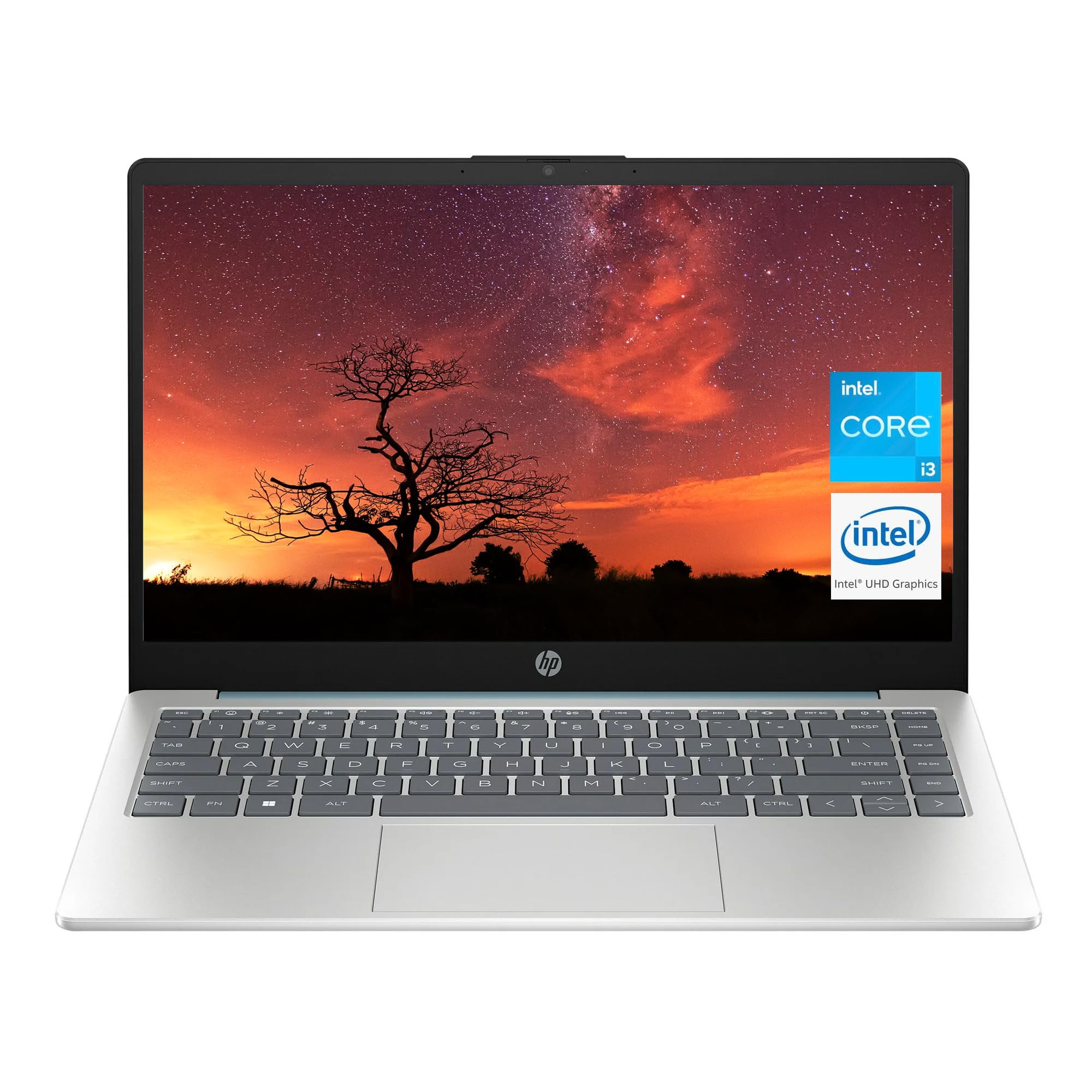 HP 14 inch Laptop with Micro-Edge, Anti-Glare HD Display, Intel Core i3 ...