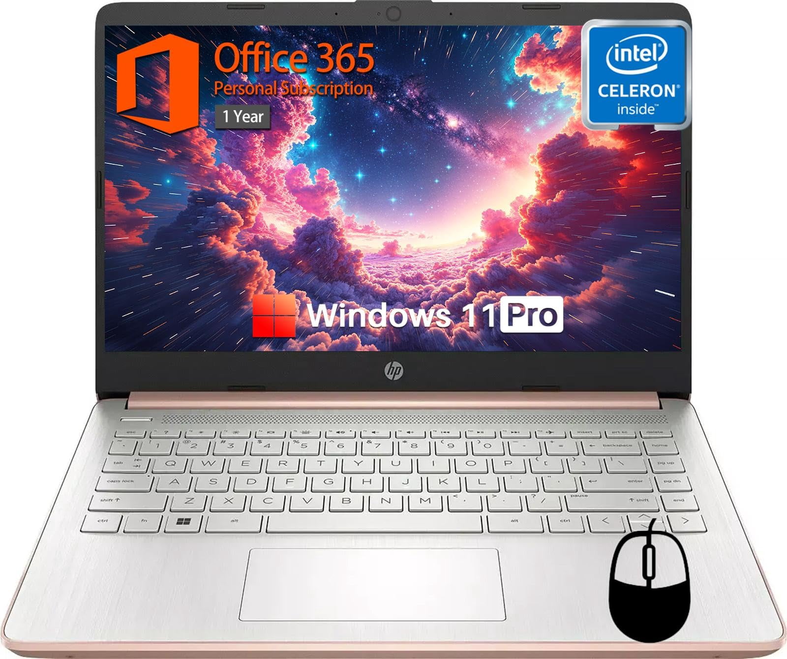 HP 14 inch Laptop Student Business, Intel Celeron N4120, 16 GB RAM, 384 ...