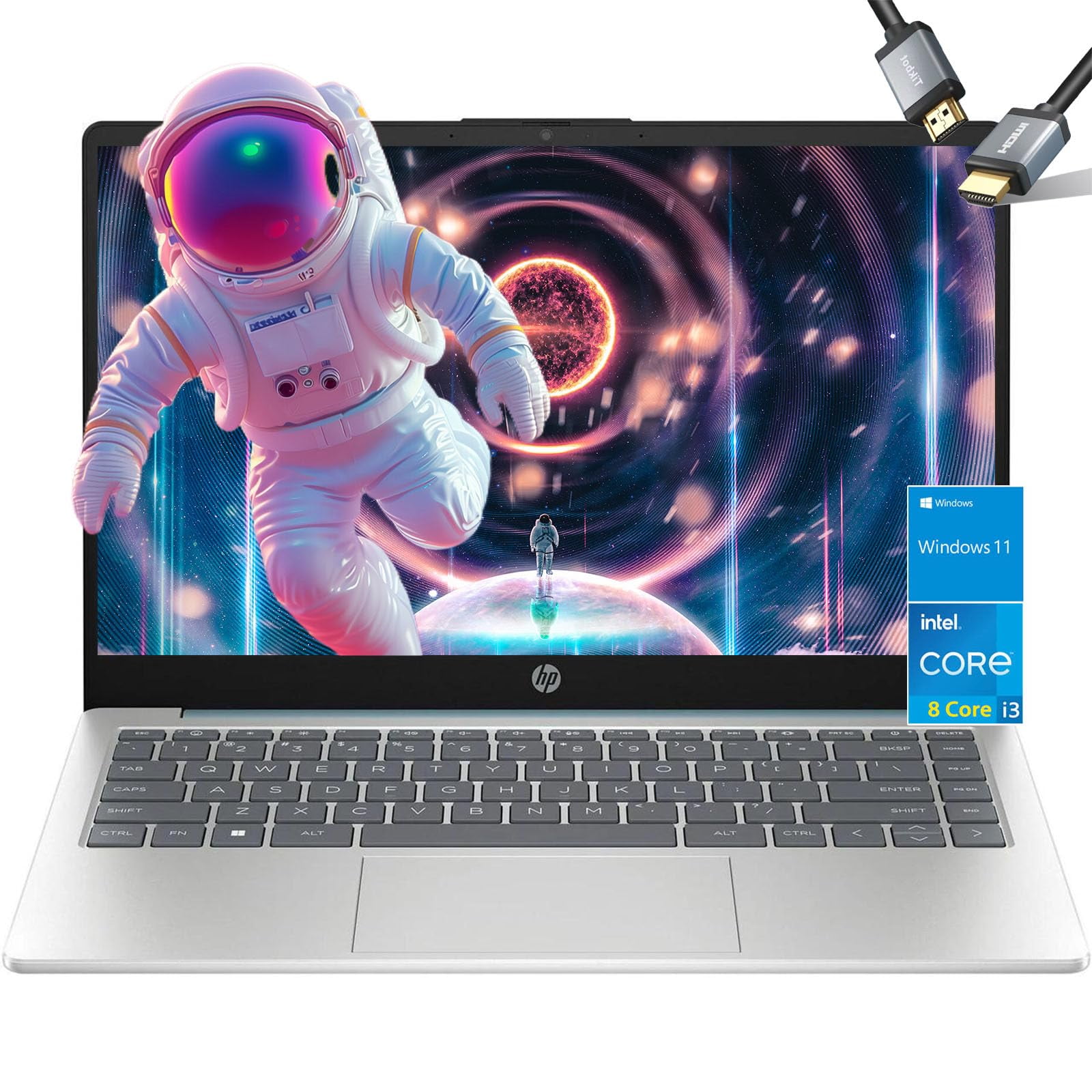 HP 14 inch Laptop Windows 11-8 Core Intel i3-N305-16GB RAM - 512GB PCIE ...