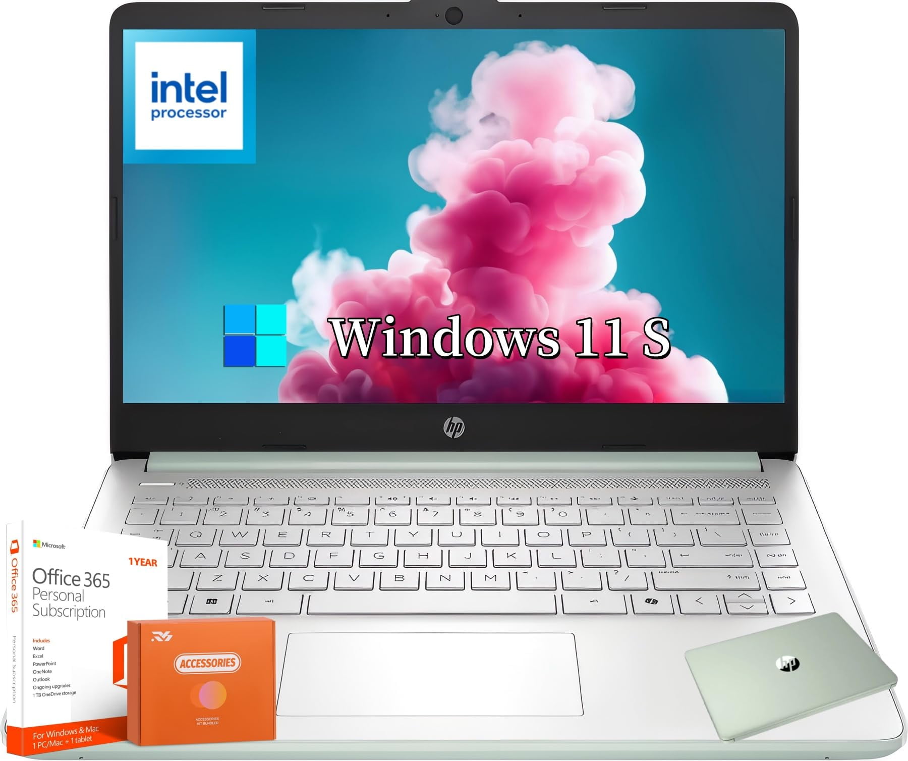 HP 14 inch Laptops, Intel Celeron N150, 16GB RAM, 384GB Storage(128GB ...