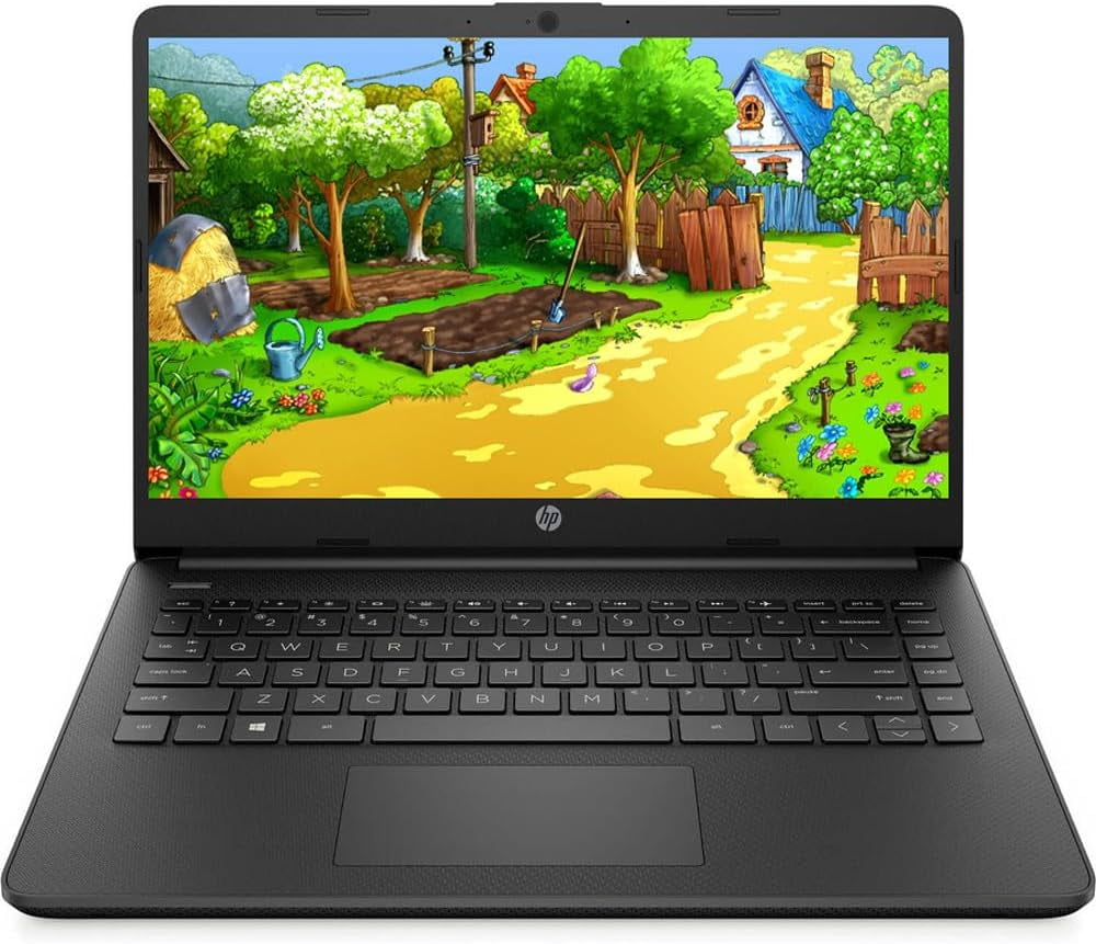 HP 14 inch Windows Laptop Intel Celeron N4120 16GB RAM 128GB eMMC black ...