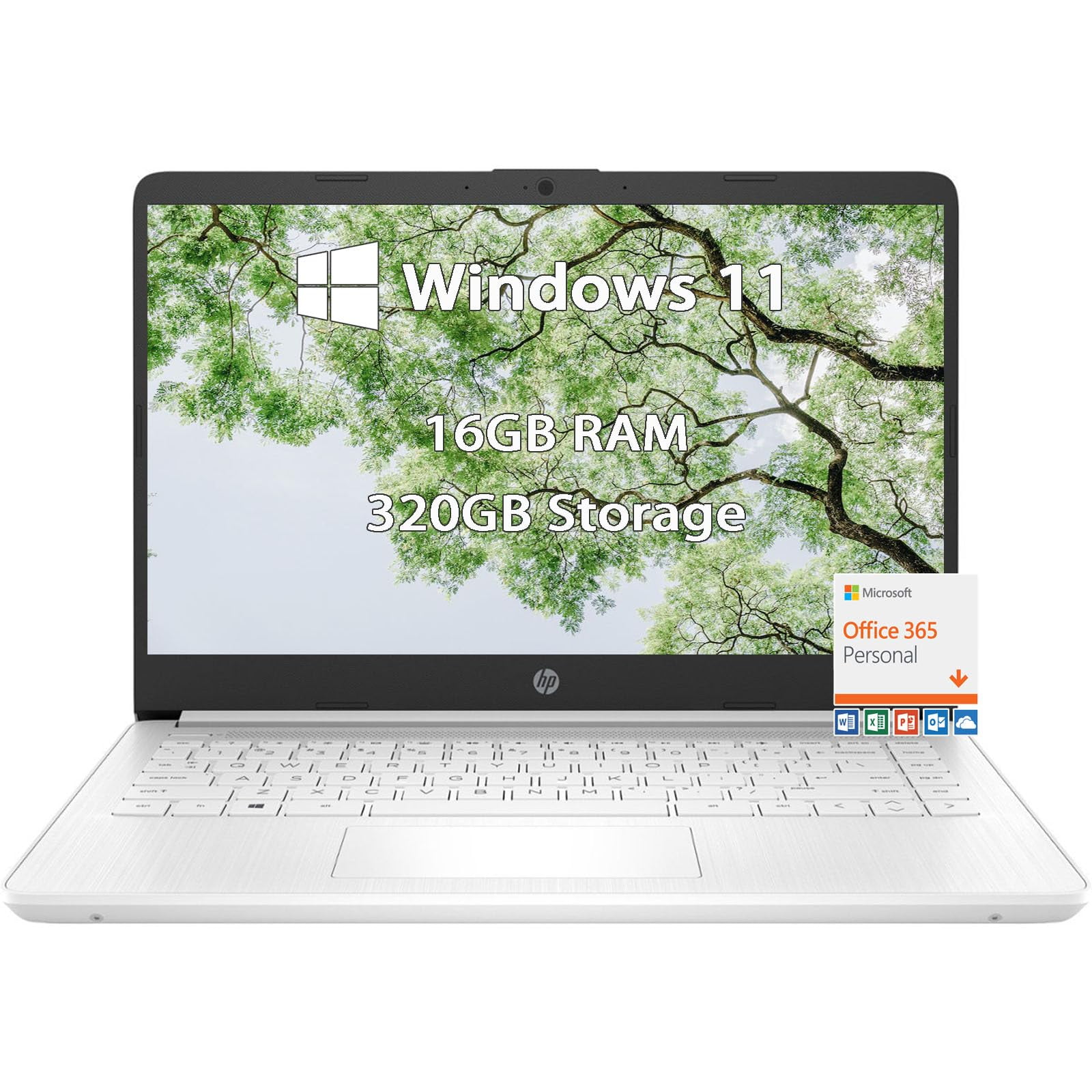 HP-14inch Laptop-Windows11 Laptop-School - Microsoft Office 365 - Quad ...