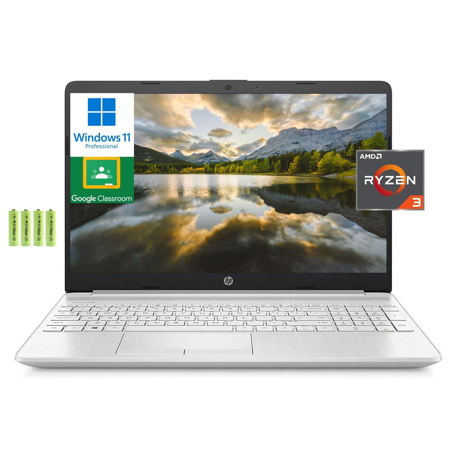 HP 15 15.6 HD Business Laptop Computer [Windows 11 Pro], AMD Ryzen 3 ...
