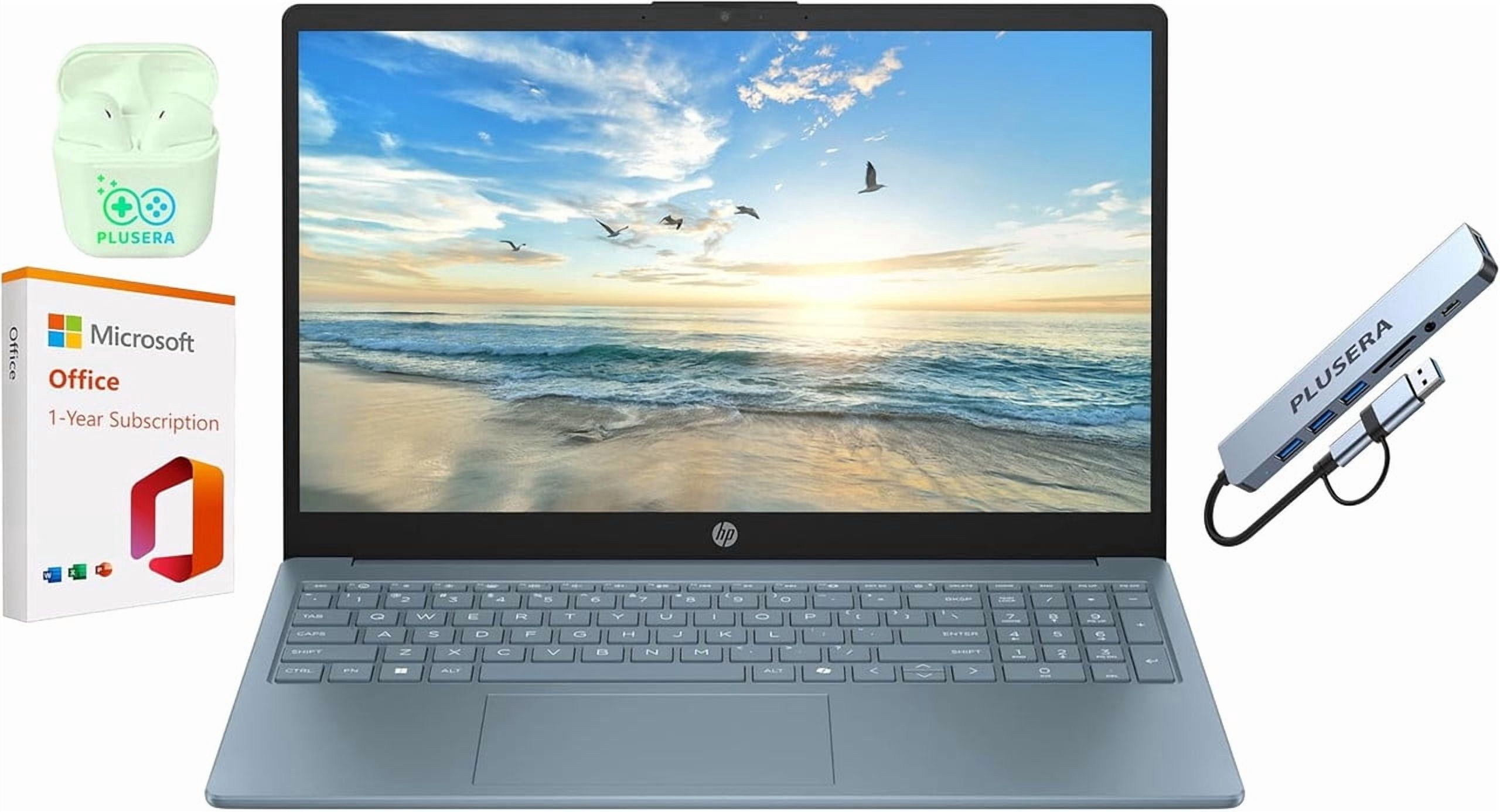 HP 15.6" Business Laptop with Microsoft Office 365 with Copliot AI ...