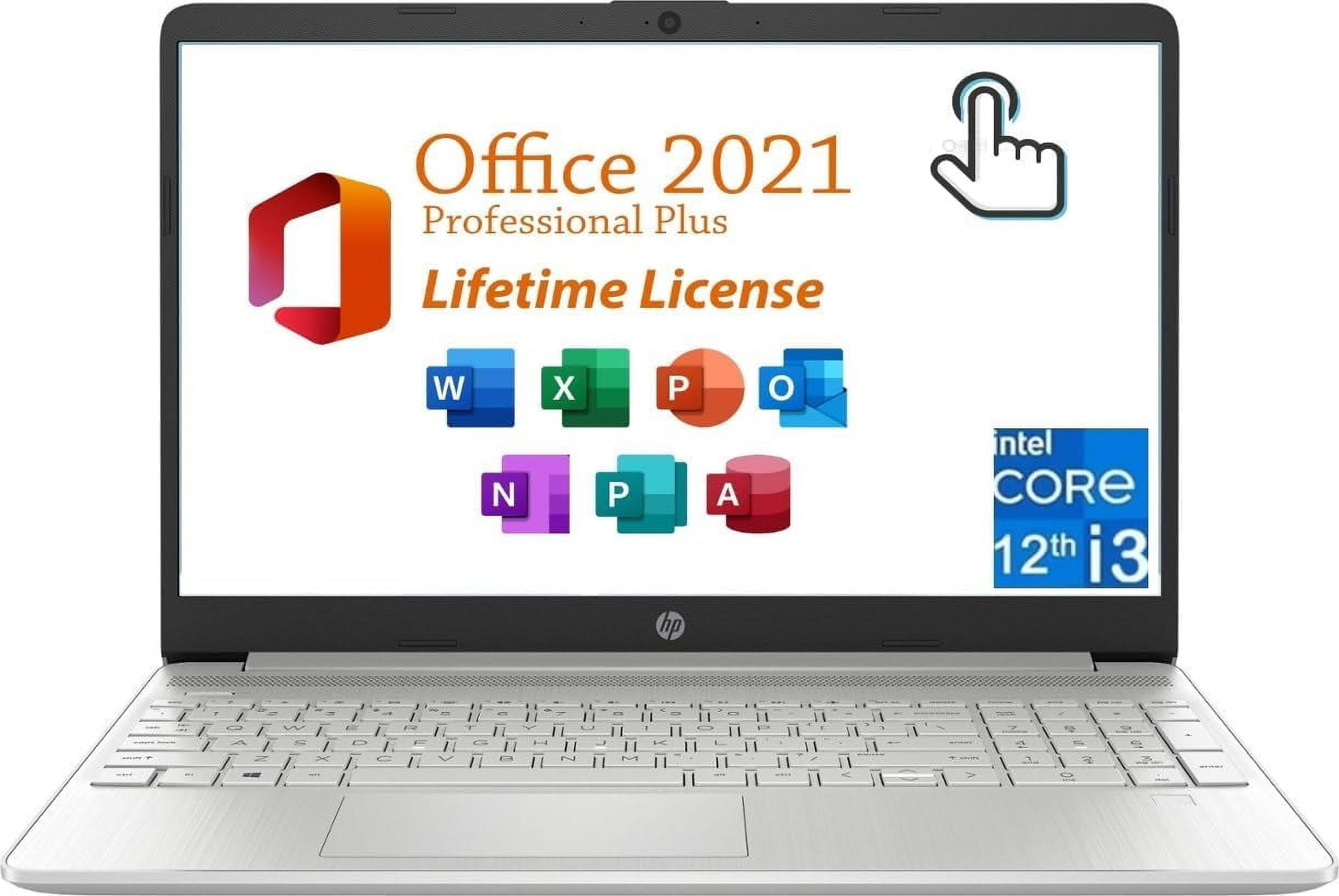 HP 15.6" Business and Student Laptop, Free Microsoft Office 2021 with ...