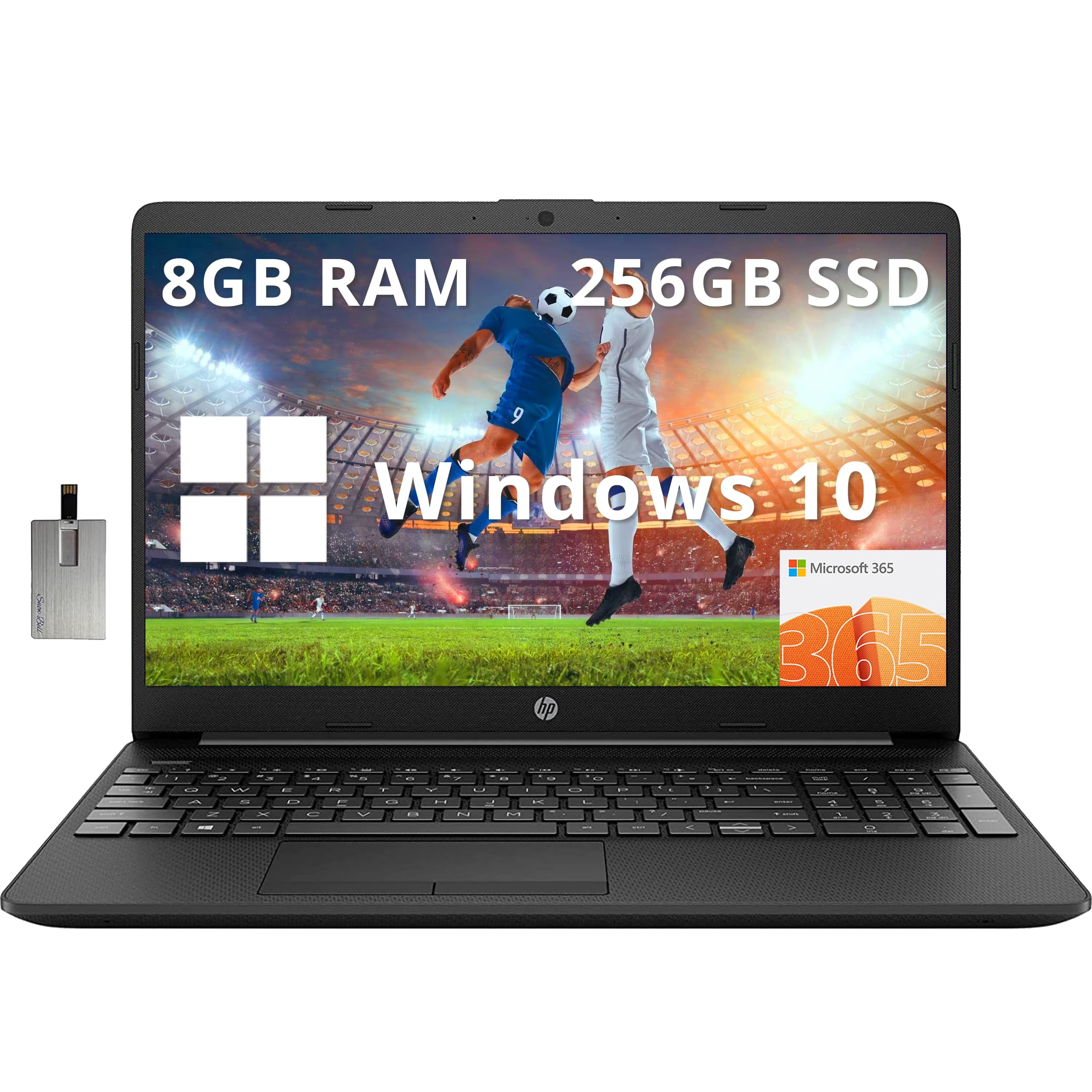 HP 15.6" Diagonal FHD IPS Anti-Glare Laptop, Intel Celeron N4020, 8GB ...