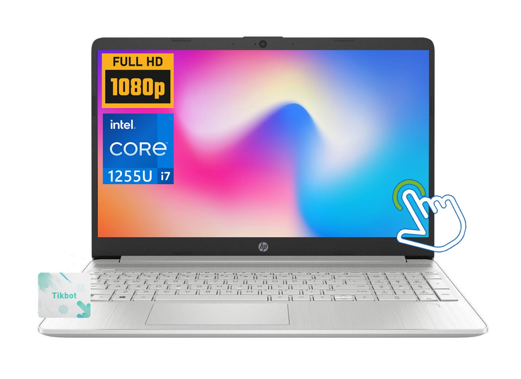HP - 15.6" FHD 1080p Touch-Screen Laptop - 10 cores Intel Core i7-1255U ...