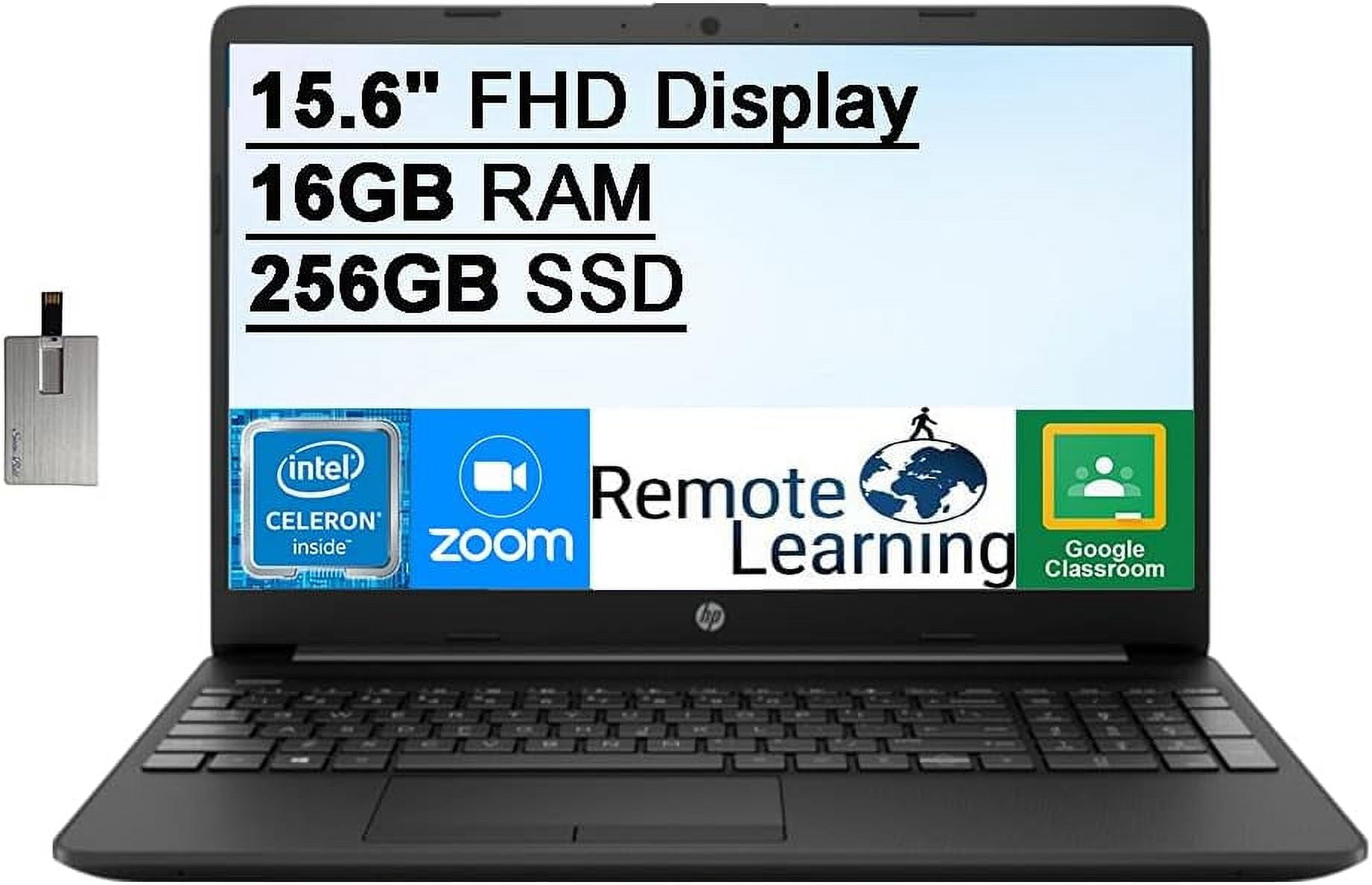 HP 15.6" FHD IPS Laptop Computer, Intel Celeron N4020 Processor, 16GB ...