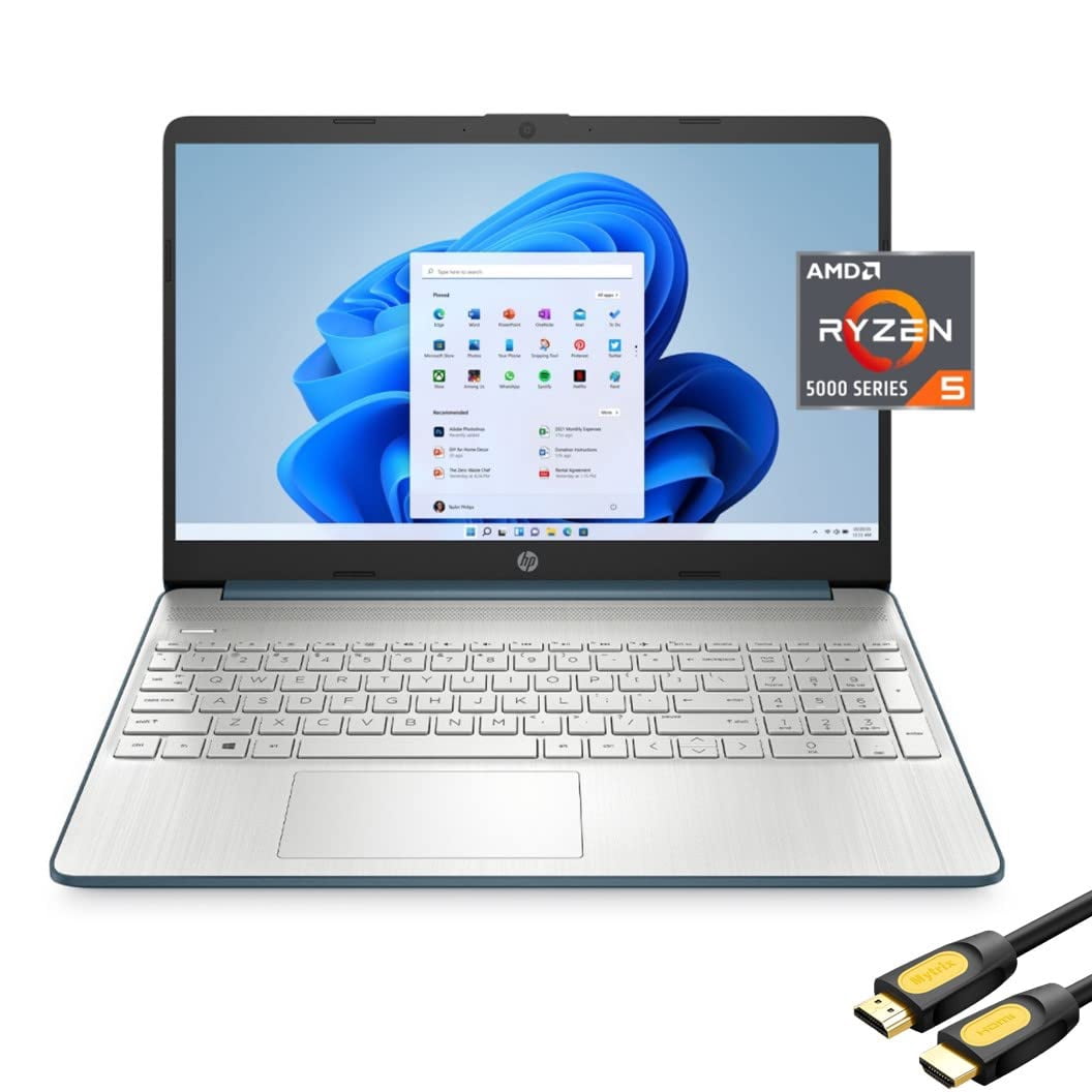 HP 15.6'' FHD IPS Micro-Edge Laptop, AMD 6-Core Ryzen 5 5500U (Beat ...