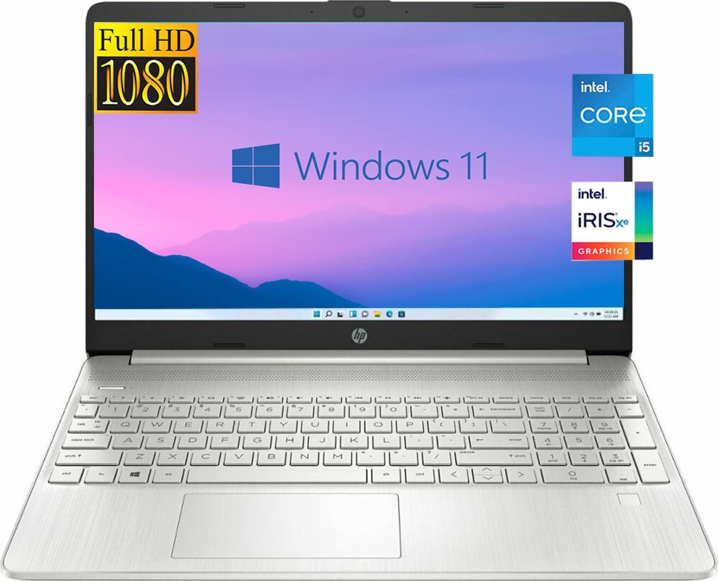 HP 15.6" FHD Laptop, Intel 11th Gen Core i5-1135G7 (Up to 4.2GHz,4 Core ...