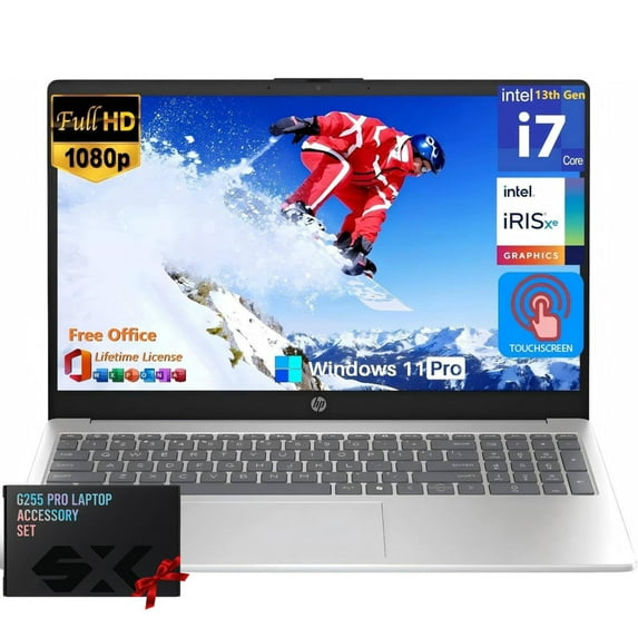 HP 15.6" FHD Touchscreen Business Laptop, Intel 10-Core i7-1355U(up to 5 GHz),64 GB RAM, 2 TB ...