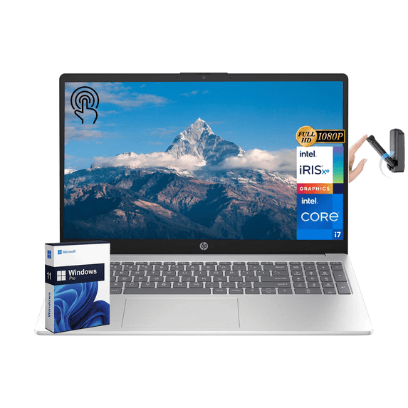 HP 15.6" FHD Touchscreen Business Laptop, Intel i7-1255U, Intel Iris Xe Graphics, 32 GB RAM, 1 ...