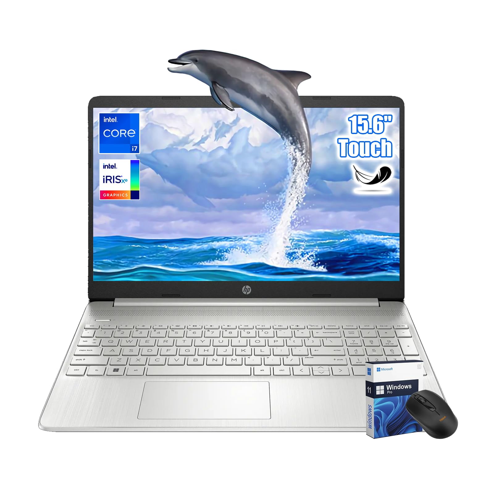 HP 15.6" FHD Touchscreen Laptop | 12th Gen Intel i7-1255U (10-Core, up ...