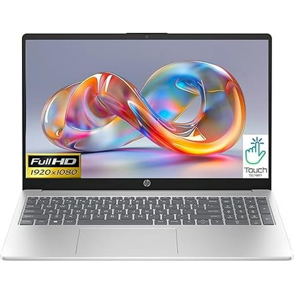 HP 15.6" FHD Touchscreen Laptop for College Student & Business| AMD ...