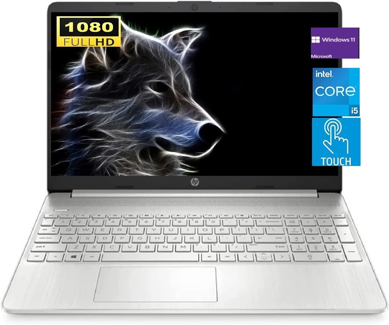 HP 15.6" FHD Touchscreen Laptop Computer, 11th Gen Intel Quad-Core i5 ...
