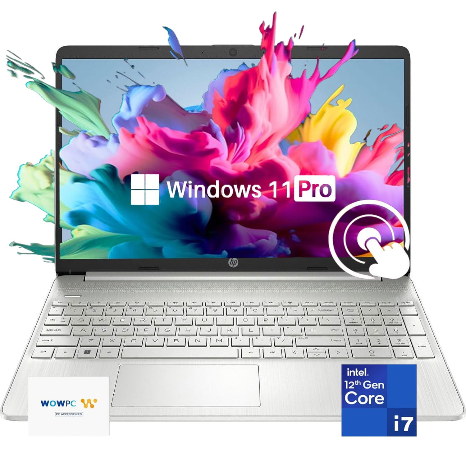 HP 15.6'' FHD Touchscreen Laptop, Intel Core 12th-Gen i7, Intel Iris Xe ...