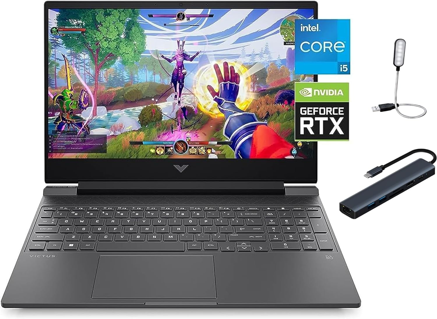 HP 15.6'' FHD Victus 15 Gaming Laptop, 12th Gen Intel Core i5-12500H ...