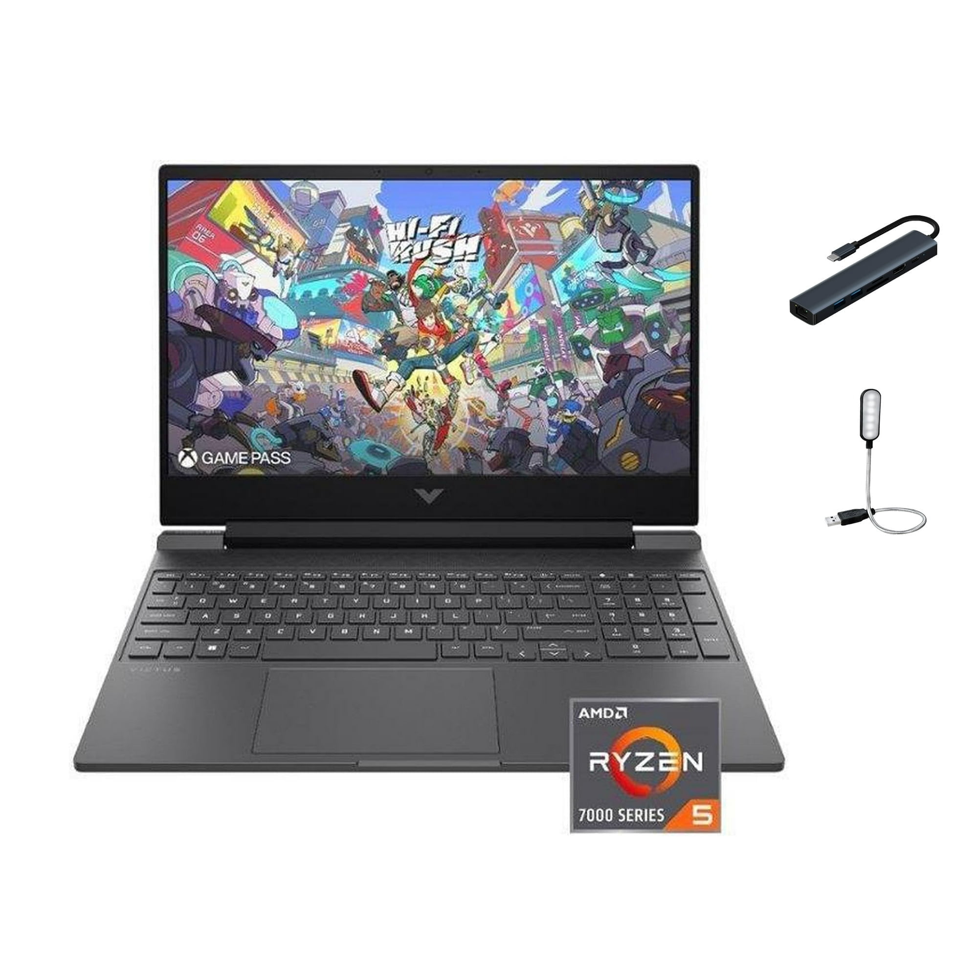 HP 15.6" FHD Victus Gaming Laptop, AMD Ryzen 5 7535HS, 8GB DDR5, 1TB ...