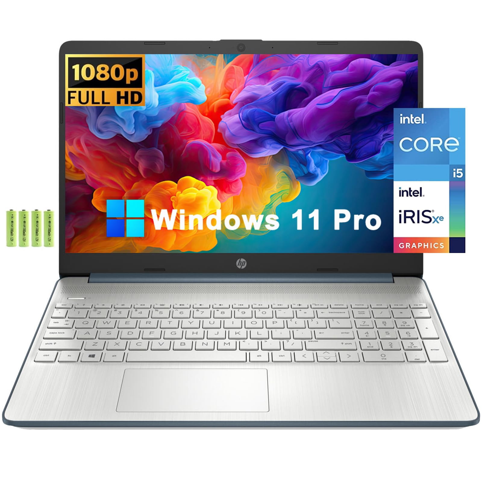 HP 15.6" Full HD Anti-Glare Business Laptop Computer [Windows 11 Pro ...