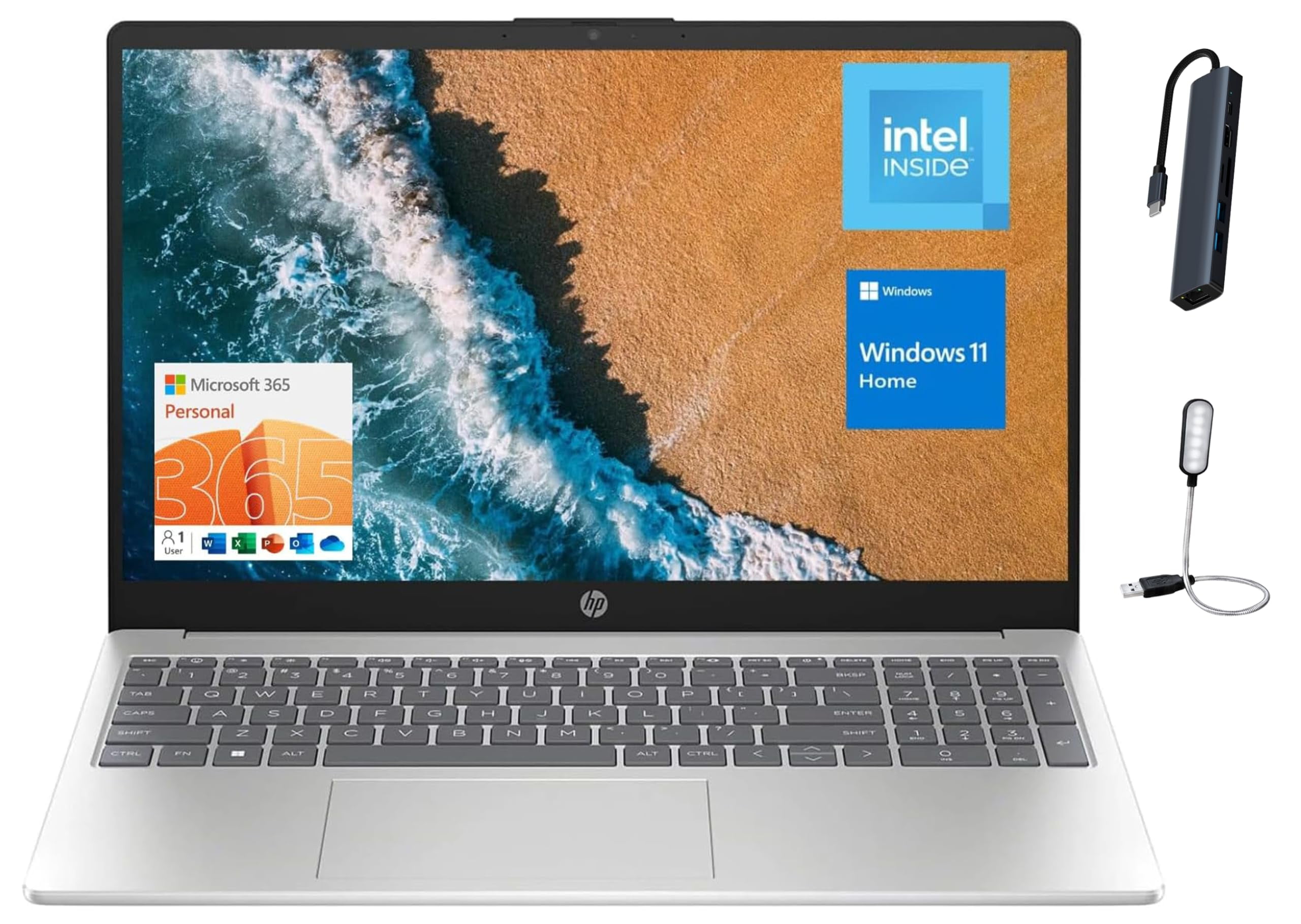 HP 15.6" HD Display, Intel Processor N200 (Pentium), 1.1 GHz, 16GB RAM ...