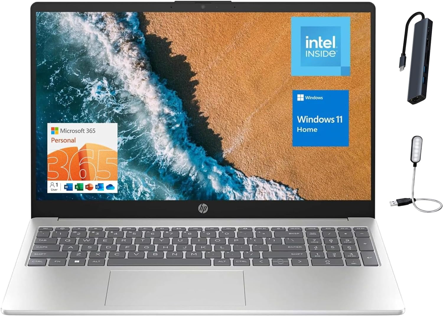 HP 15.6" HD Display, Intel Processor N200 (Pentium), 1.1 GHz, 16GB RAM ...