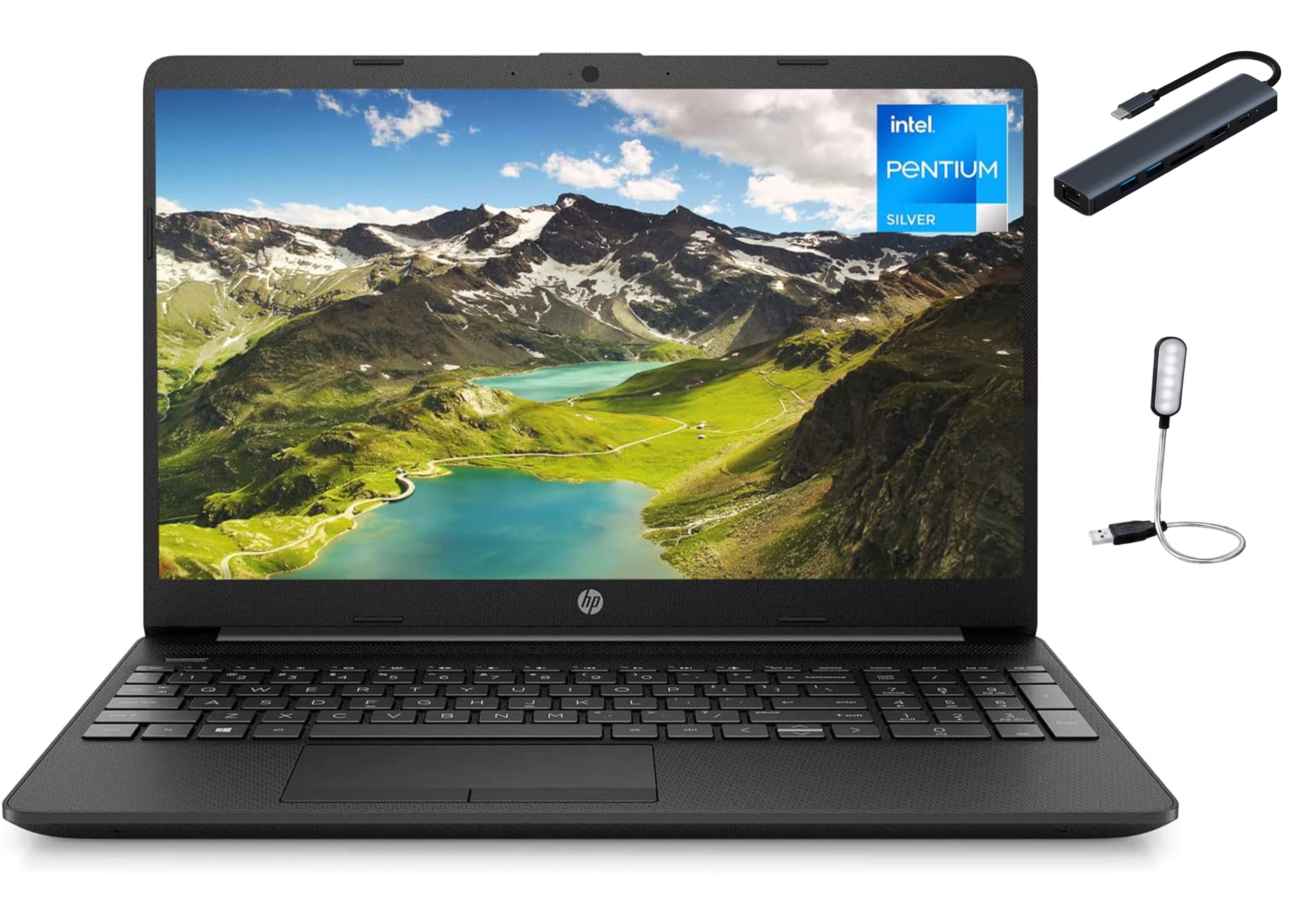 HP 15.6"" HD Display Laptop, Intel Pentium N5030, 8GB RAM, 512GB SSD, Media Card Reader, Wi-Fi ...