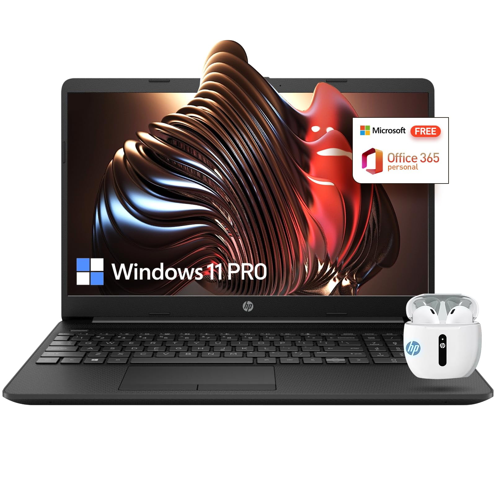 HP 15.6 Laptop Computer, Business Laptop 15 Inch HD, Intel Pentium Silver N5030 Quad Core, 16GB ...
