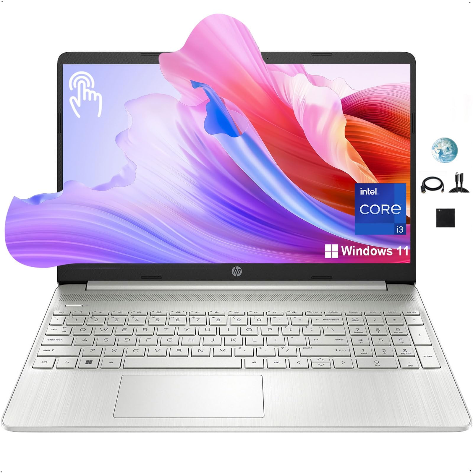 HP 15.6 Laptop, Intel Core i3-1215U, 15.6" Touch-Screen Laptop, Windows ...