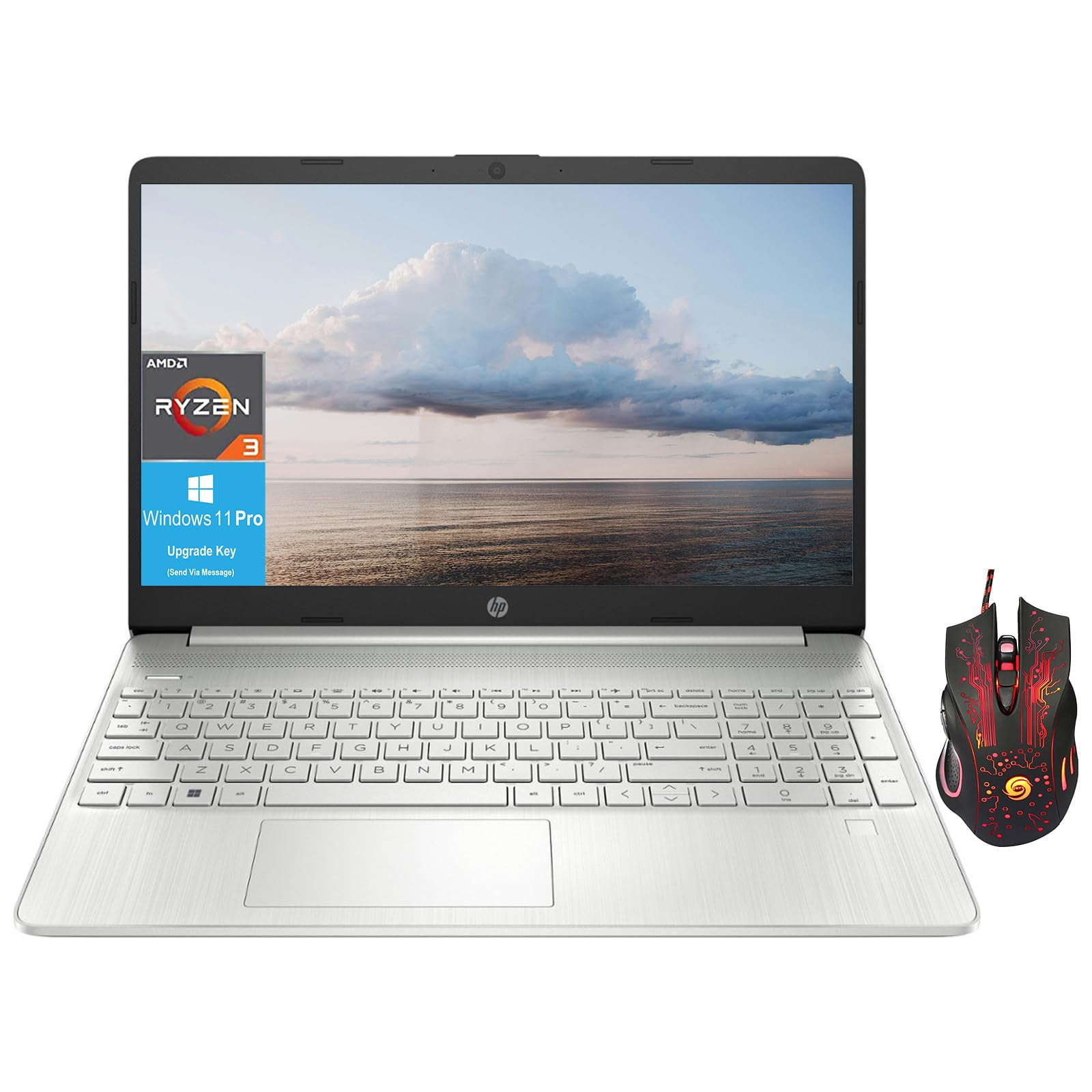 HP 15.6 Laptop for Student & Business, 15.6" HD Display, AMD Ryzen 3 5300U Processor(4-core ...