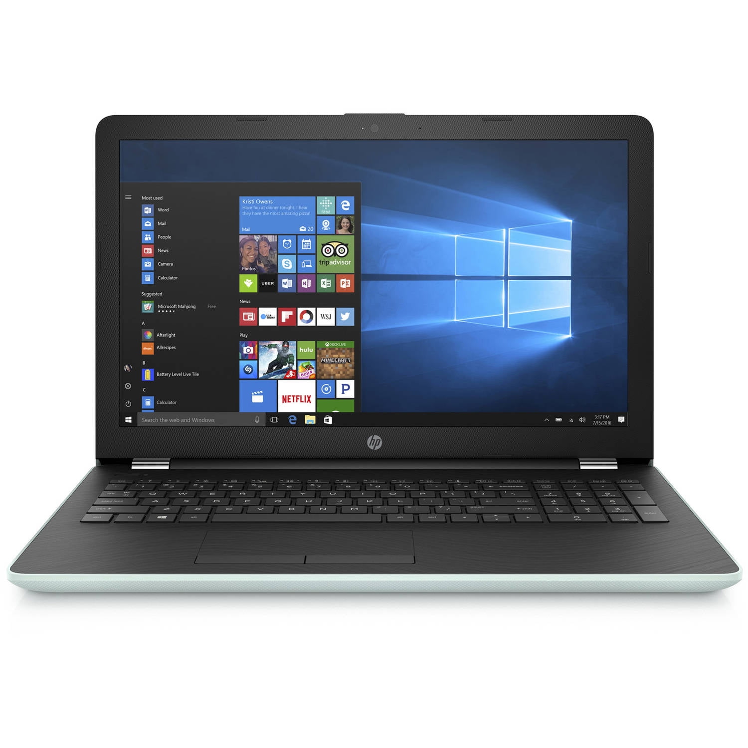HP 15.6" Laptop, Windows 10 Home, AMD A9-9420 Dual-Core Processor, 4GB ...