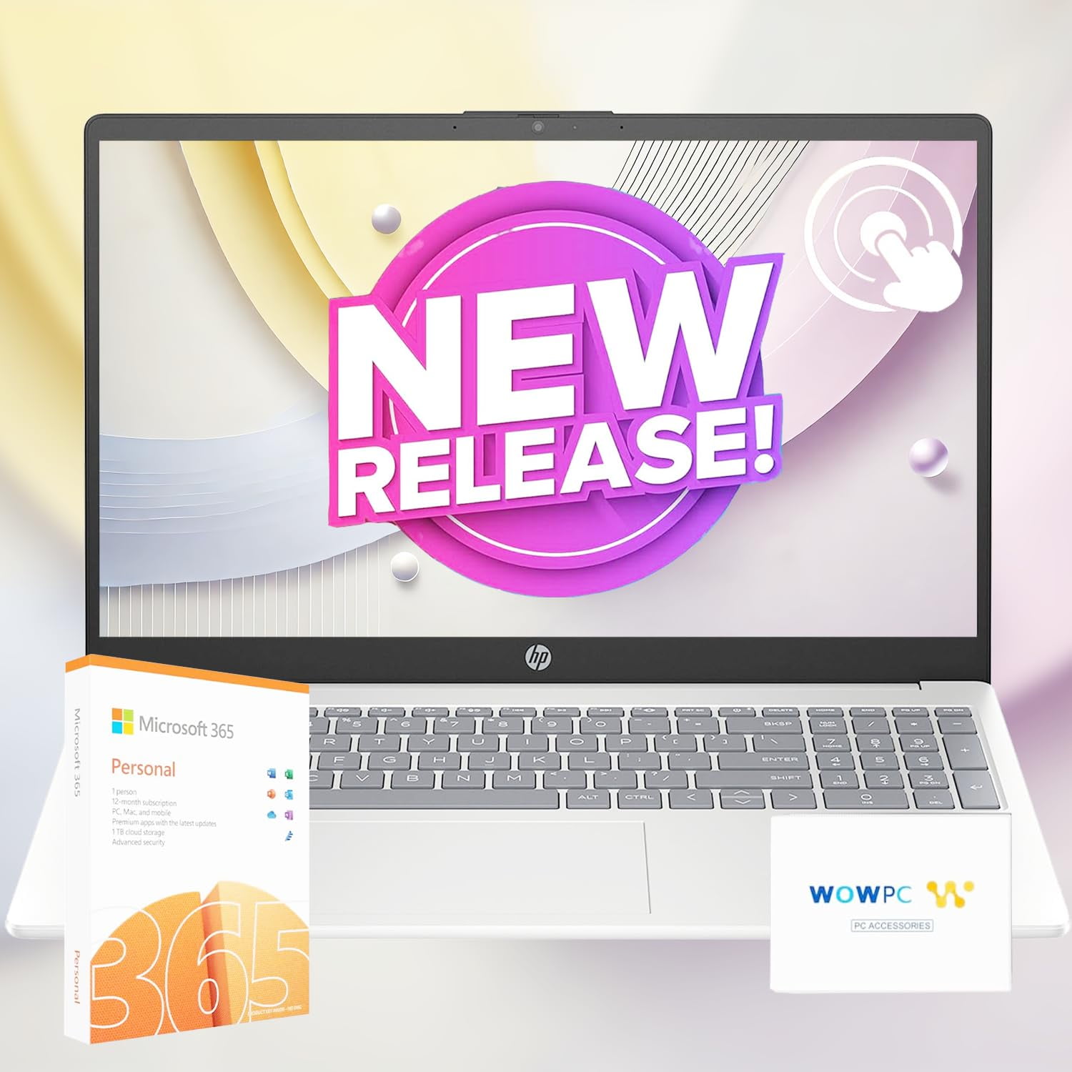 HP 15.6" Touchscreen Laptop with 12-Month Microsoft, Intel i5 Processor Up to 4.4 GHz, 32GB RAM ...