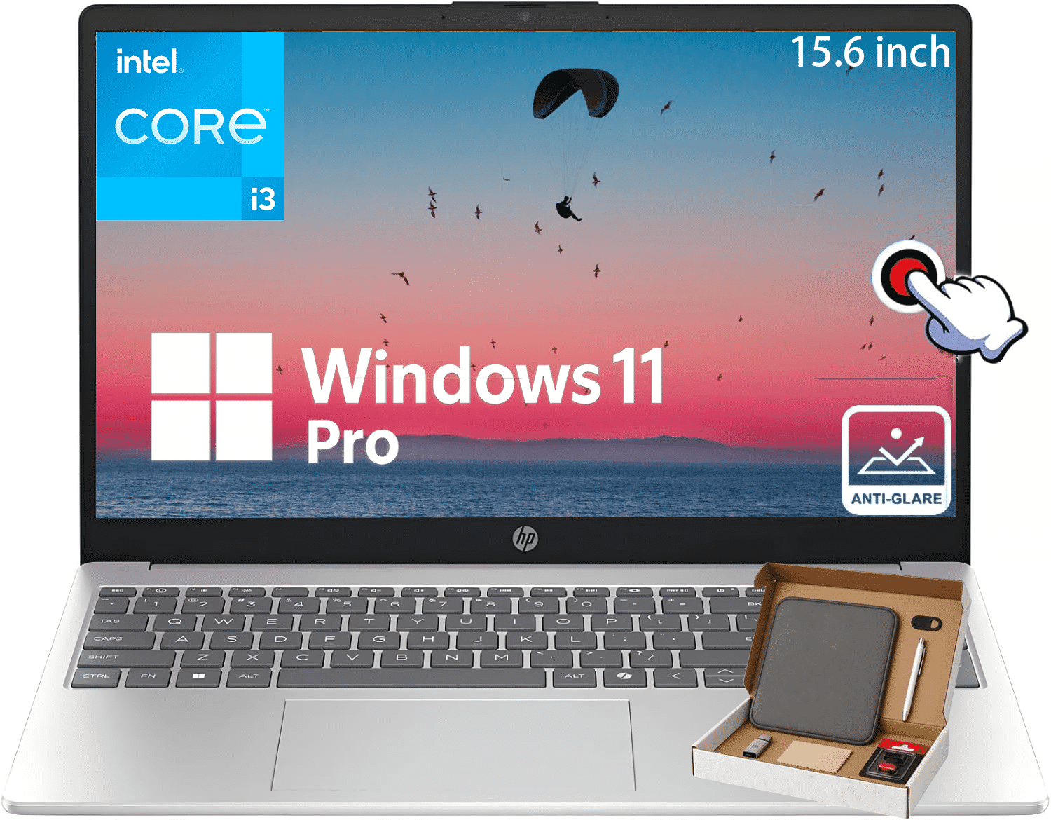 HP 15.6" HD Touchscreen Laptop Computer, Intel Core i3-1315U(Up to 4 ...