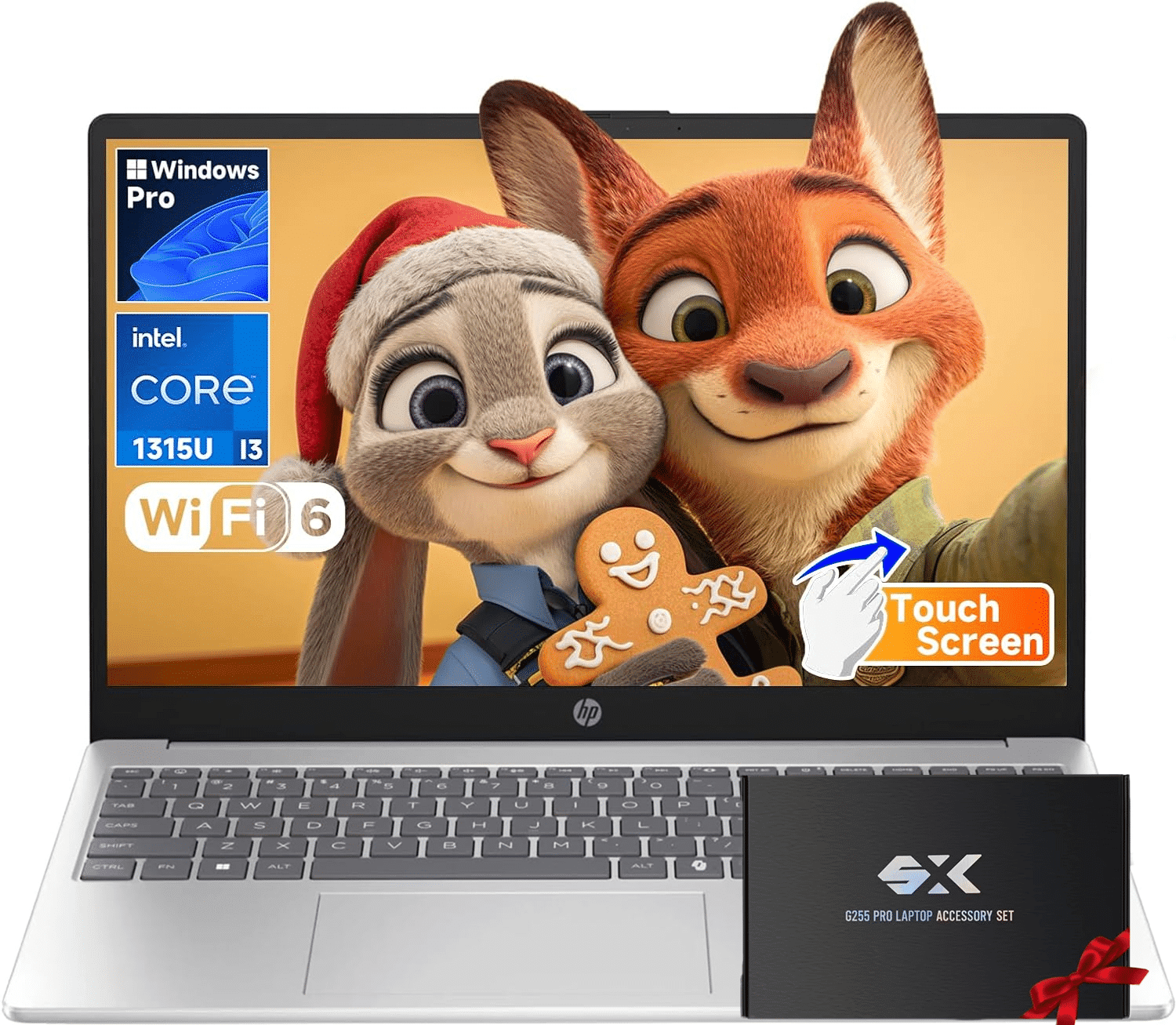 HP 15.6" Touchscreen Laptop, Intel 13th Core i3-1315U(Up to 4.5GHz), AI ...