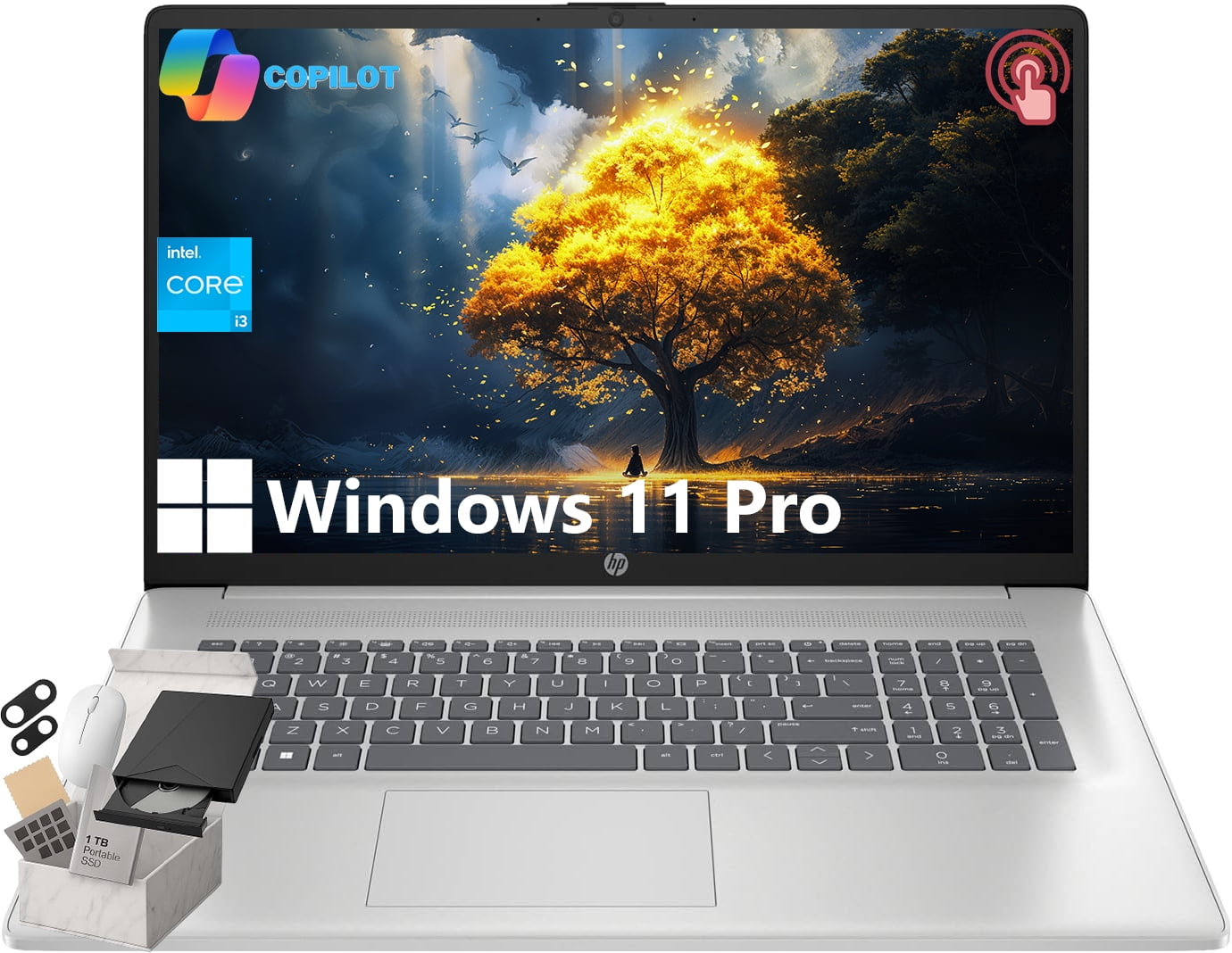 HP 15.6" Touchscreen Laptop for Business Student, Intel Core i3-1315U ...