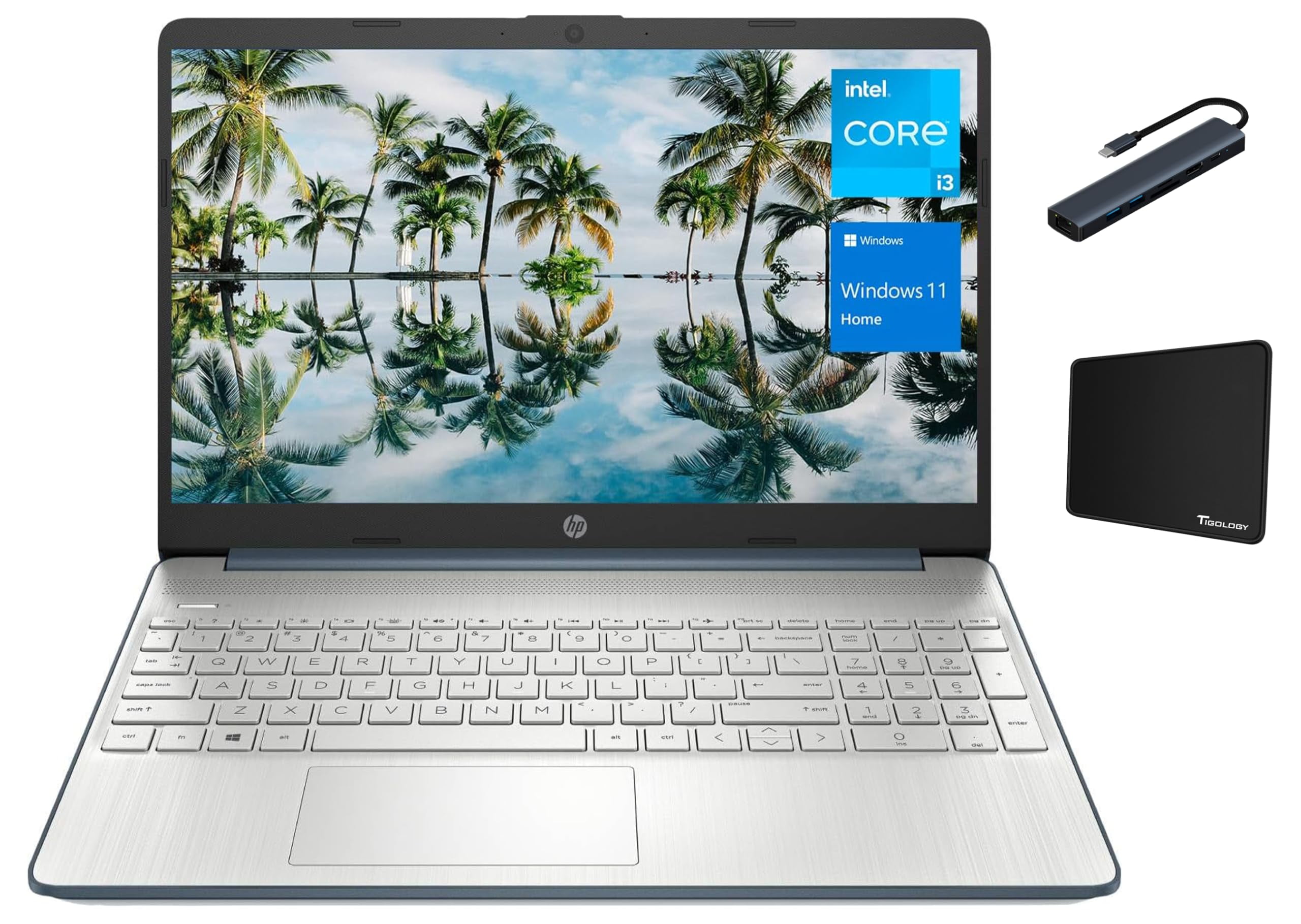 HP 15.6 inch HD Laptop, Intel Core i3-1115G4, 16GB RAM, 1TB M.2 NVMe ...