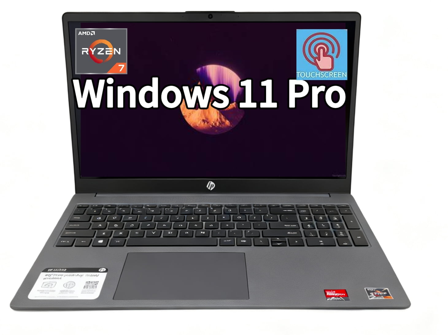 HP 15.6 inch Laptop, FHD Touchscreen Display, AMD Ryzen 7 5825U (Beats ...