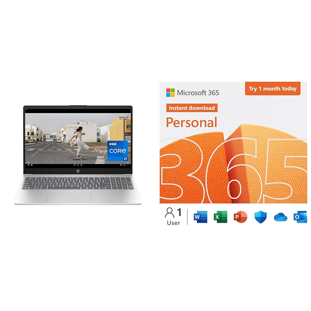 HP 15.6 inch Laptop PC, Processor: 13th Generation + Microsoft 365 ...