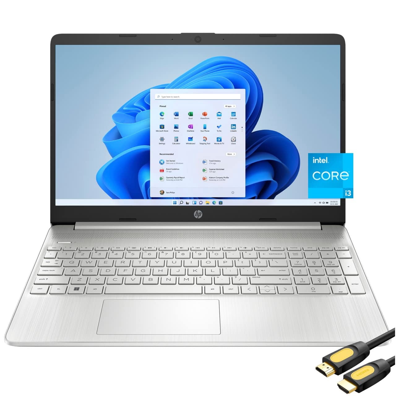 HP 15 Business & Student Laptop, 15.6" HD Micro-Edge Display, 11th Gen ...