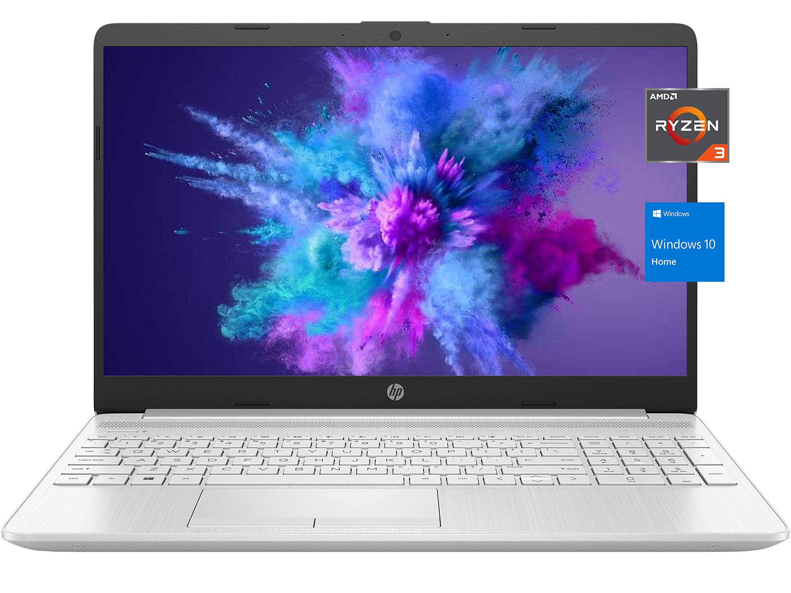 HP 15 Entry Level Laptop, 15.6" HD BrightView Display, AMD Ryzen 3 ...