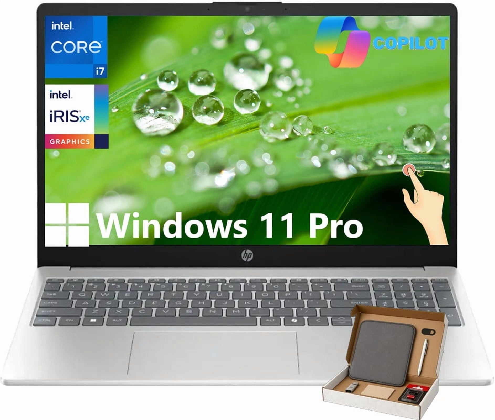 HP 15 Flagship Touchscreen Laptop for Business, 15.6" FHD IPS ...