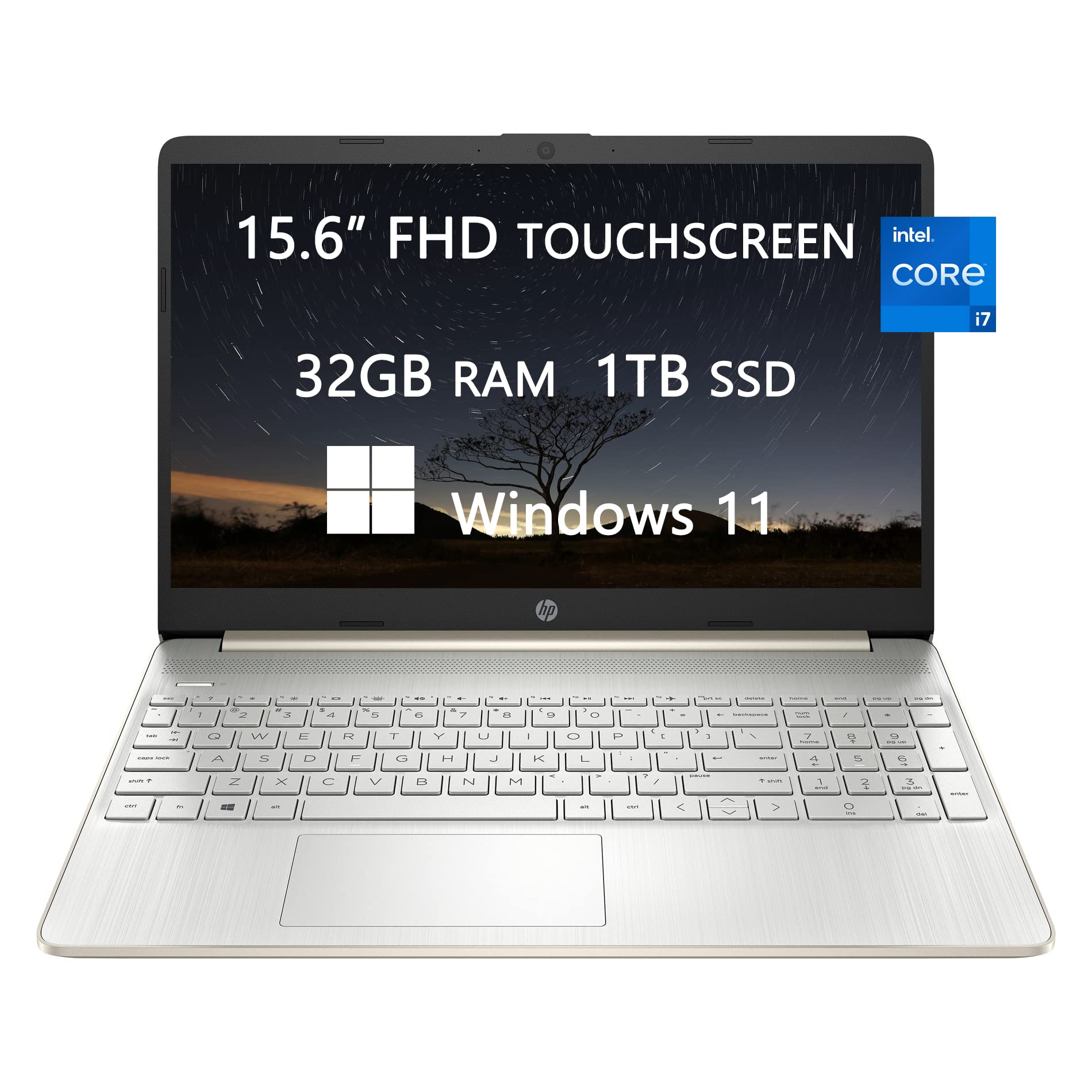 HP 15 Full HD Touchscreen Laptop, 2023 Upgrade, Intel Core i7-1165G7 ...