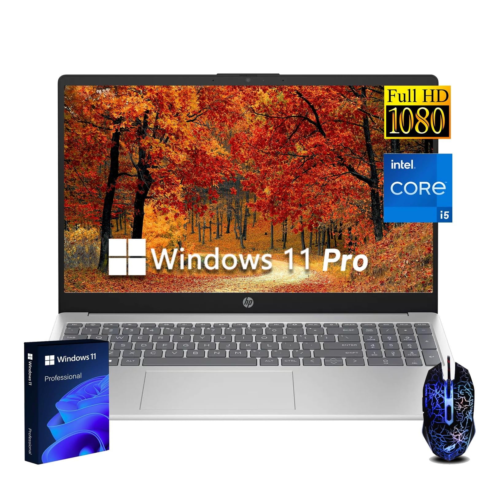 HP 15 HD Business Laptop, Inter Core i5-1334U(Beats i7-9750H) Processor ...