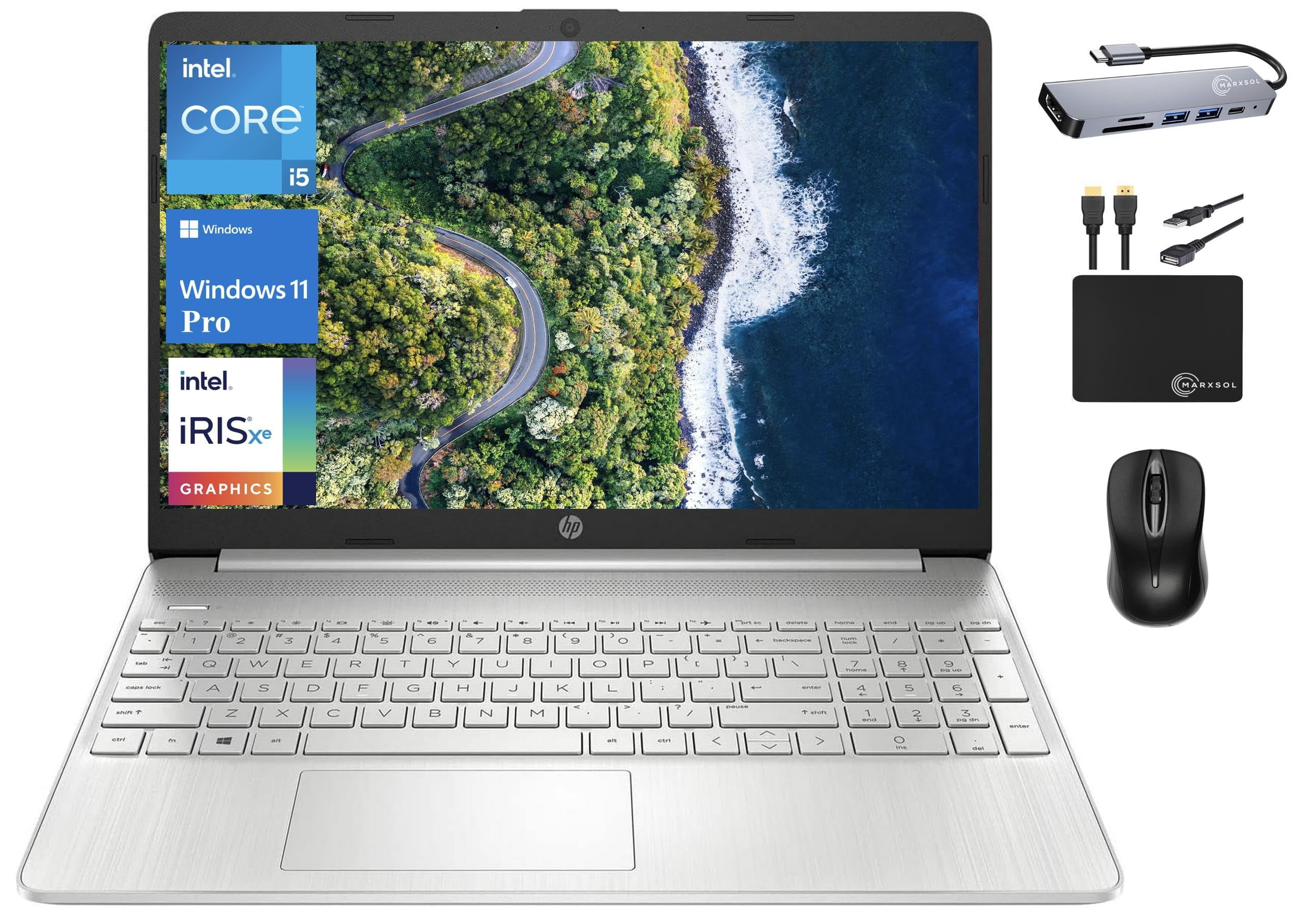 HP 15 Laptop 2024 Business Notebook, 15.6'' FHD Display, Quad Core Intel i5-1135G7 (Beat i7 ...