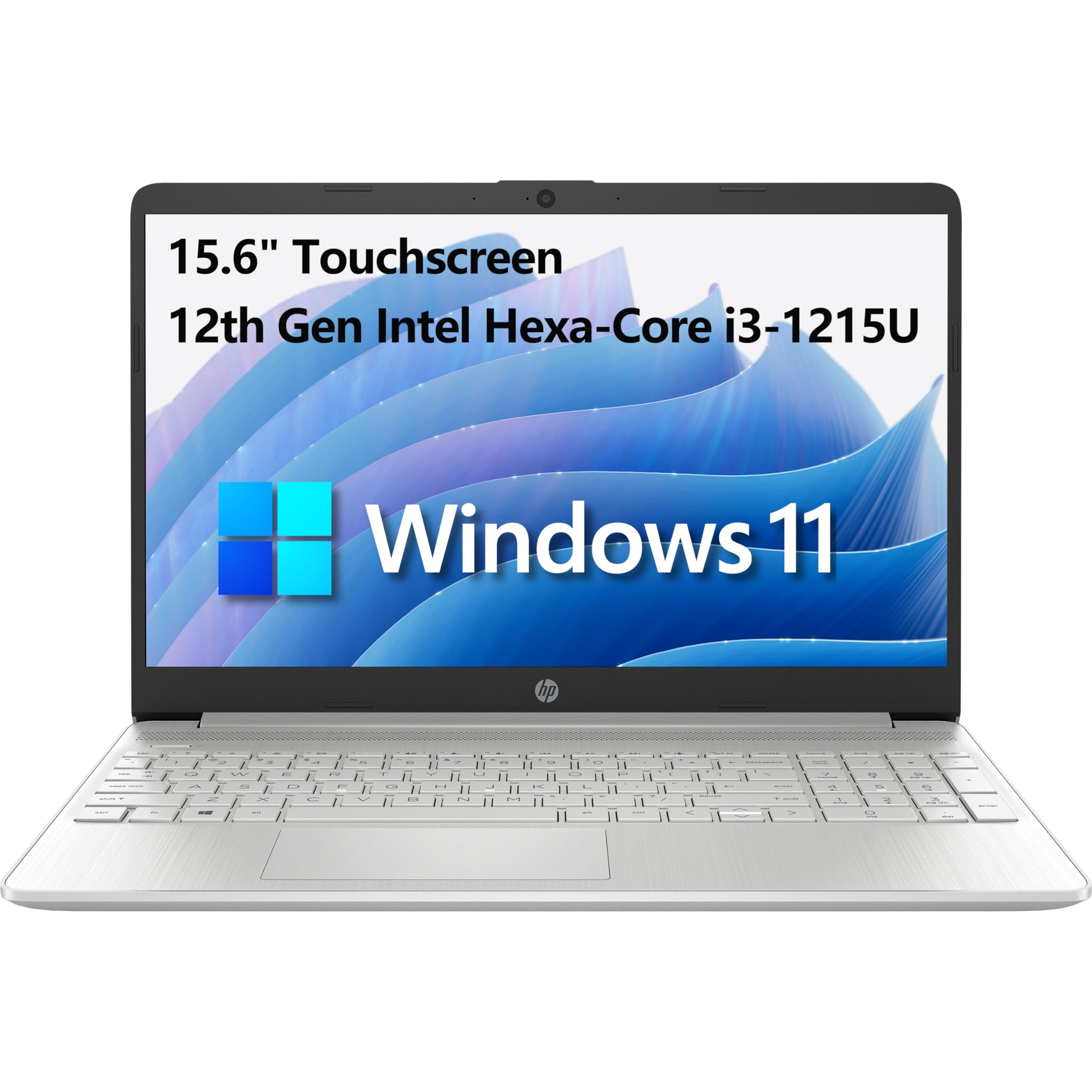 HP 15 Laptop Computer, 15.6" Touchscreen Display, Intel Hexa-Core i3 ...