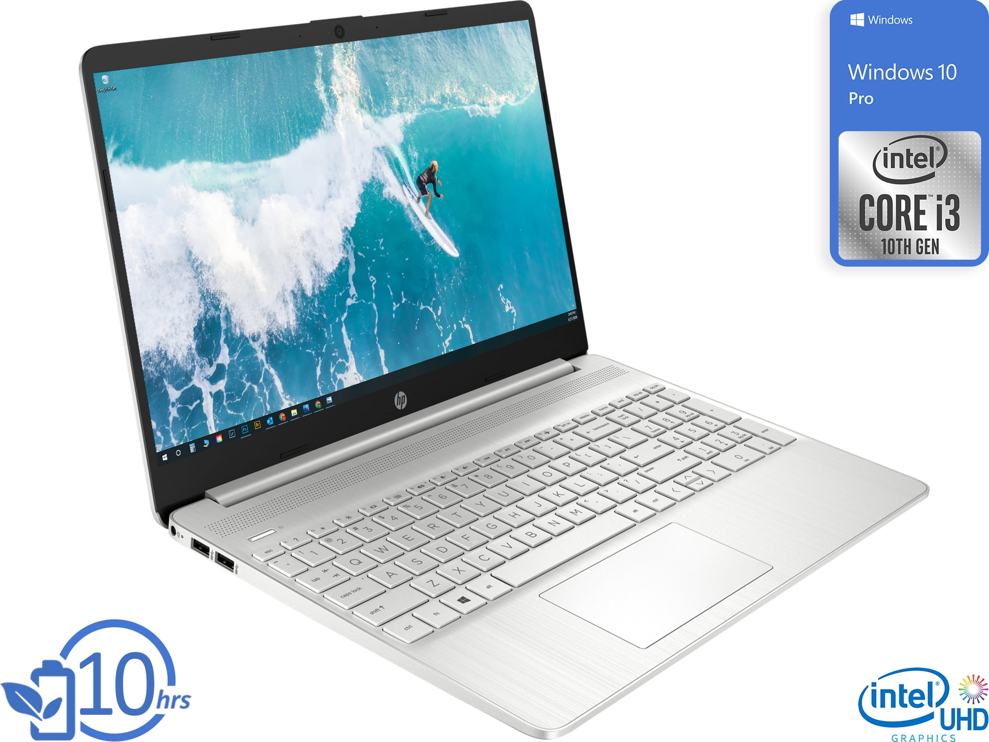HP 15 Notebook, 15.6" HD Display, Intel Core i3-1005G1 Upto 3.4GHz, 8GB ...