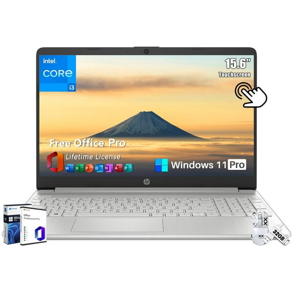 HP 15 Touchscreen Laptop for Business, Windows 11 Pro & MS Office ...