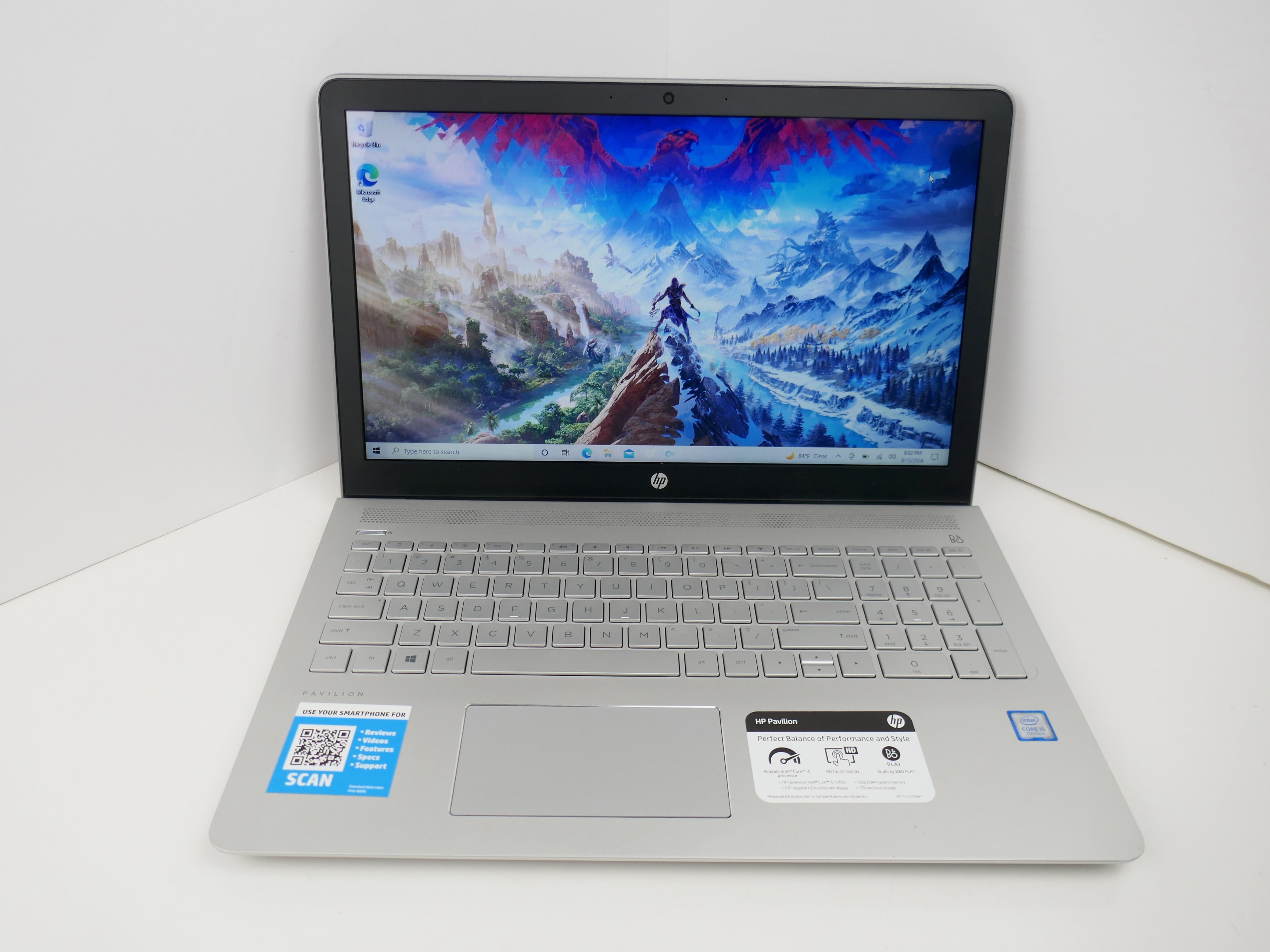 Pre-Owned HP 15-cc 15.6" Touchscreen HD Intel Core i5-7200U 12GB DDR4 ...