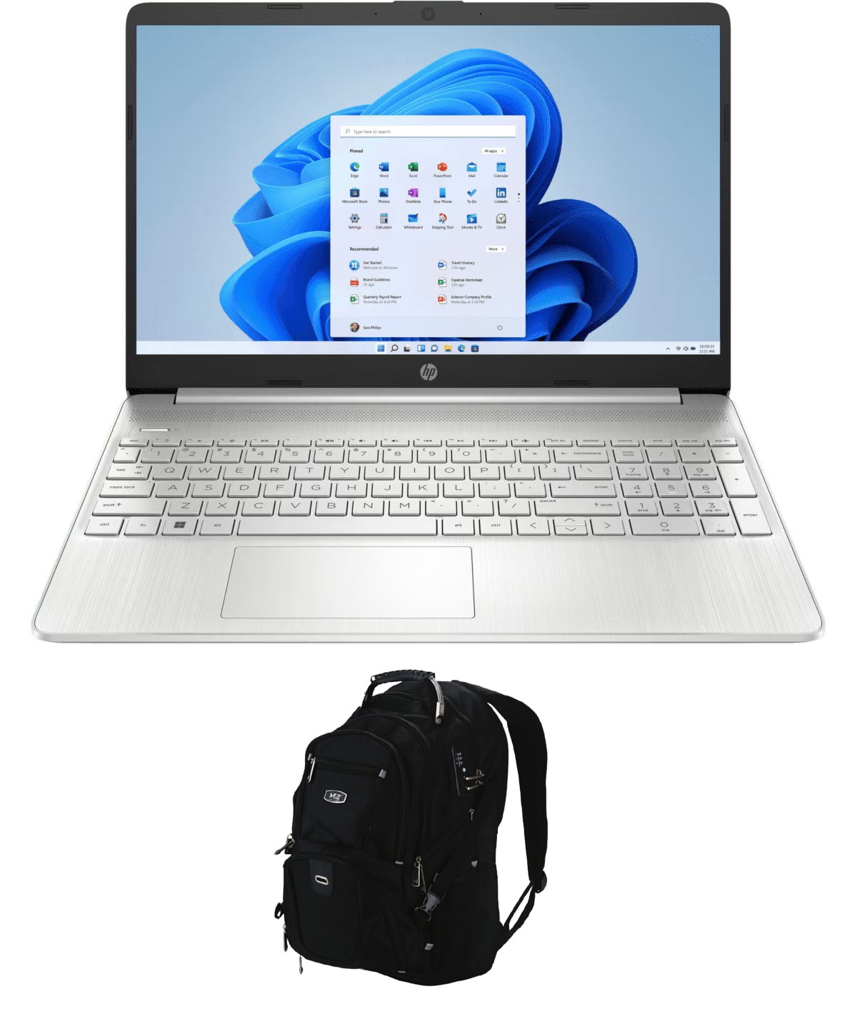 HP 15-ef2031nr Home/Business Laptop (AMD Ryzen 3 5300U 4-Core, 15.6in ...