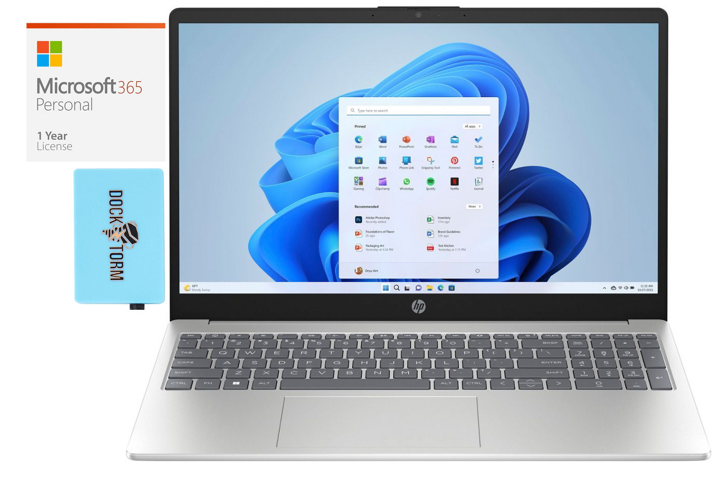 HP 15-fc00 Home/Business Laptop (AMD Ryzen 5 7520U 4-Core, 15.6in 60 Hz ...